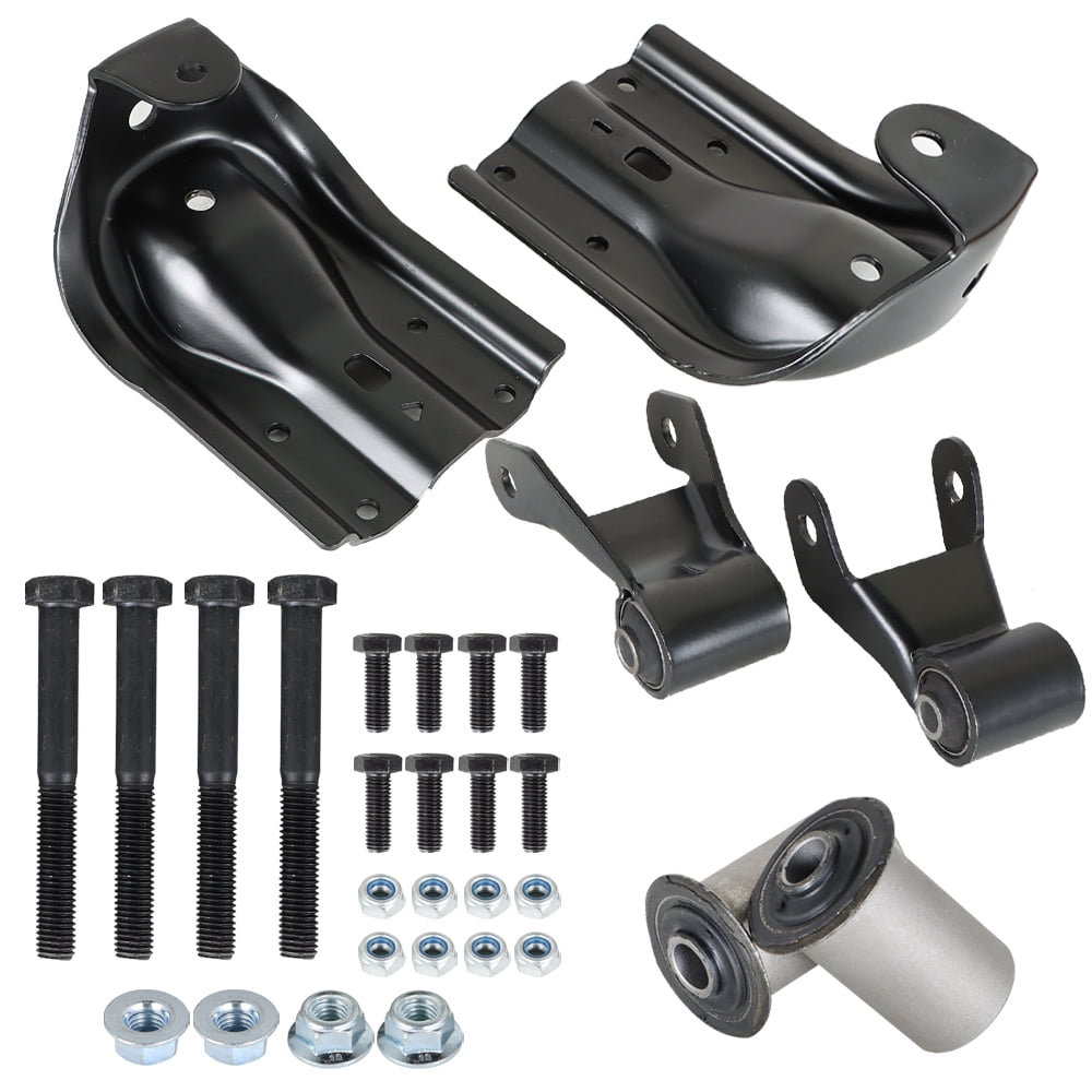 Genrics Pair Rear Rearward Leaf Spring Shackle & Bracket Hanger Repair ...