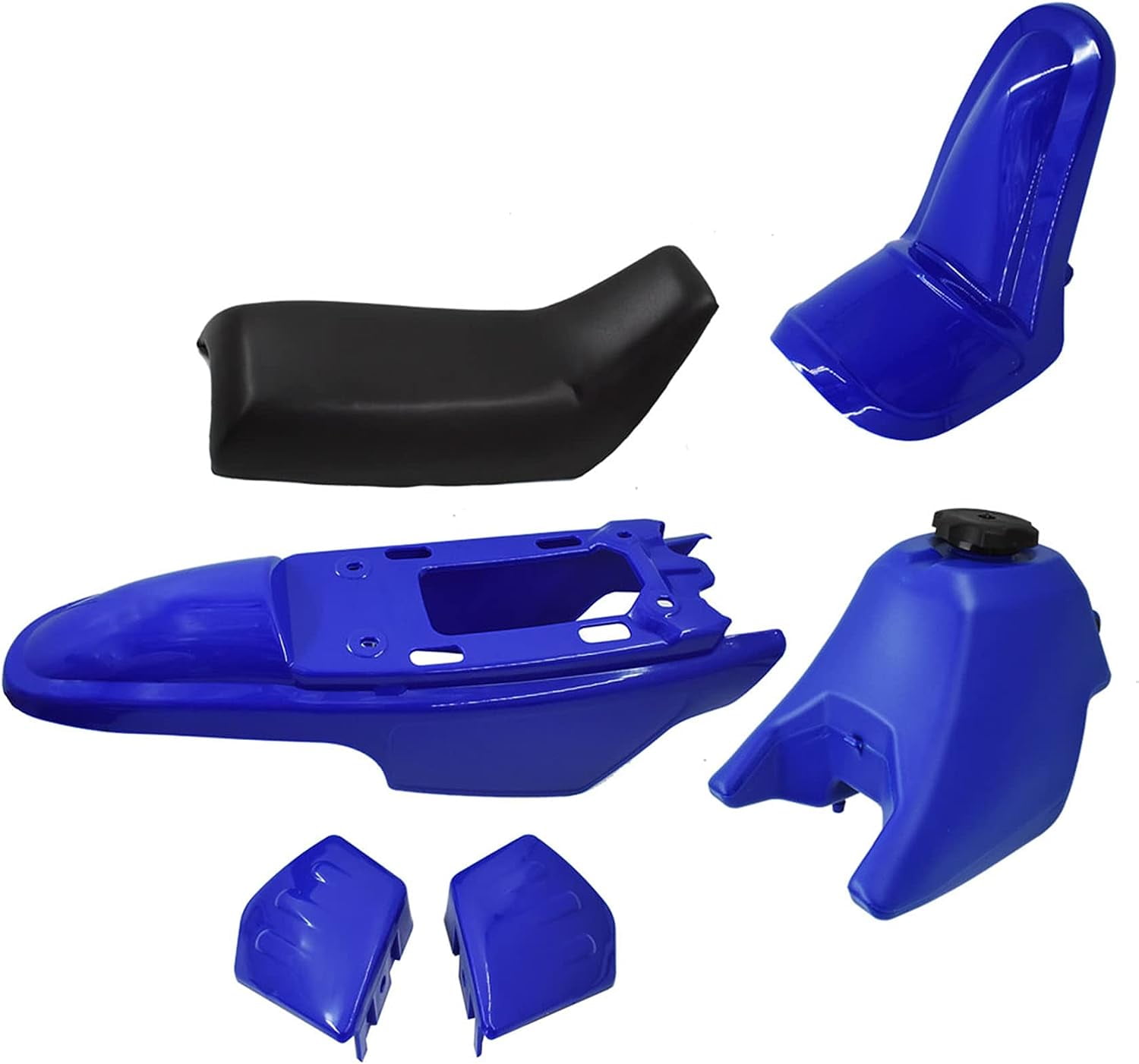 Genrics ABS Plastic Fender Body Kit, Seat and Gas Tank for Yamaha PW50 ...
