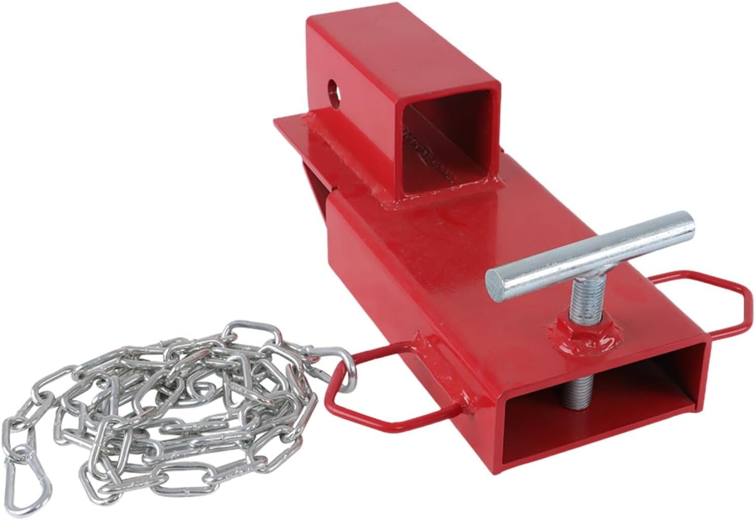 Genrics Red 2 Hitch Receiver Forklift Trailers Towing Adapter Pallet ...