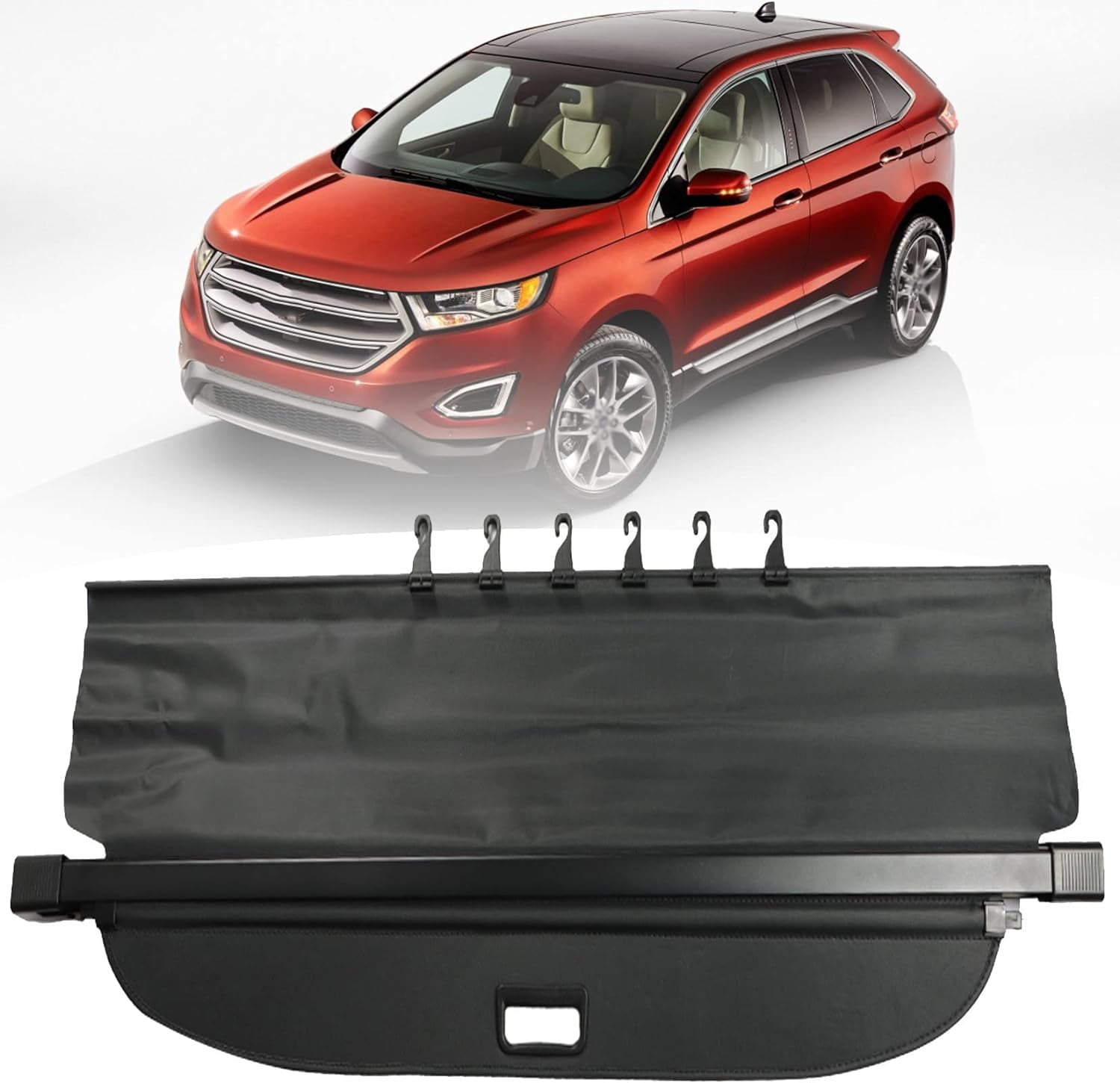 Genrics SUV Rear Trunk Retractable Cargo Shade Cover Black Replacement ...