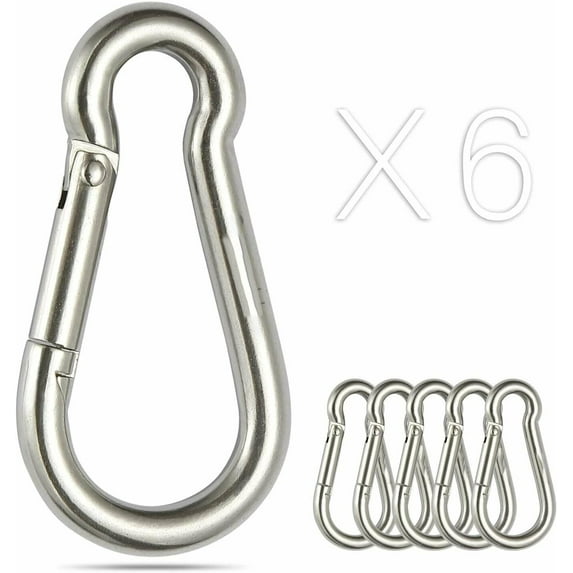 Genrics Stainless Steel Spring Snap Hook Carabiner 304 Stainless Steel ...