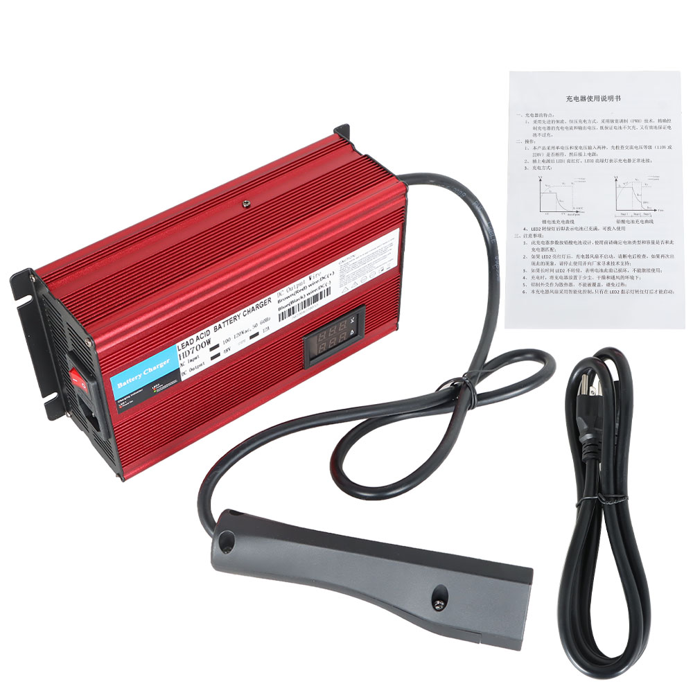 Genrics "Triangle" 3 Pin Style Plug 48 V 12A Golf Cart Charger For EZGO ...