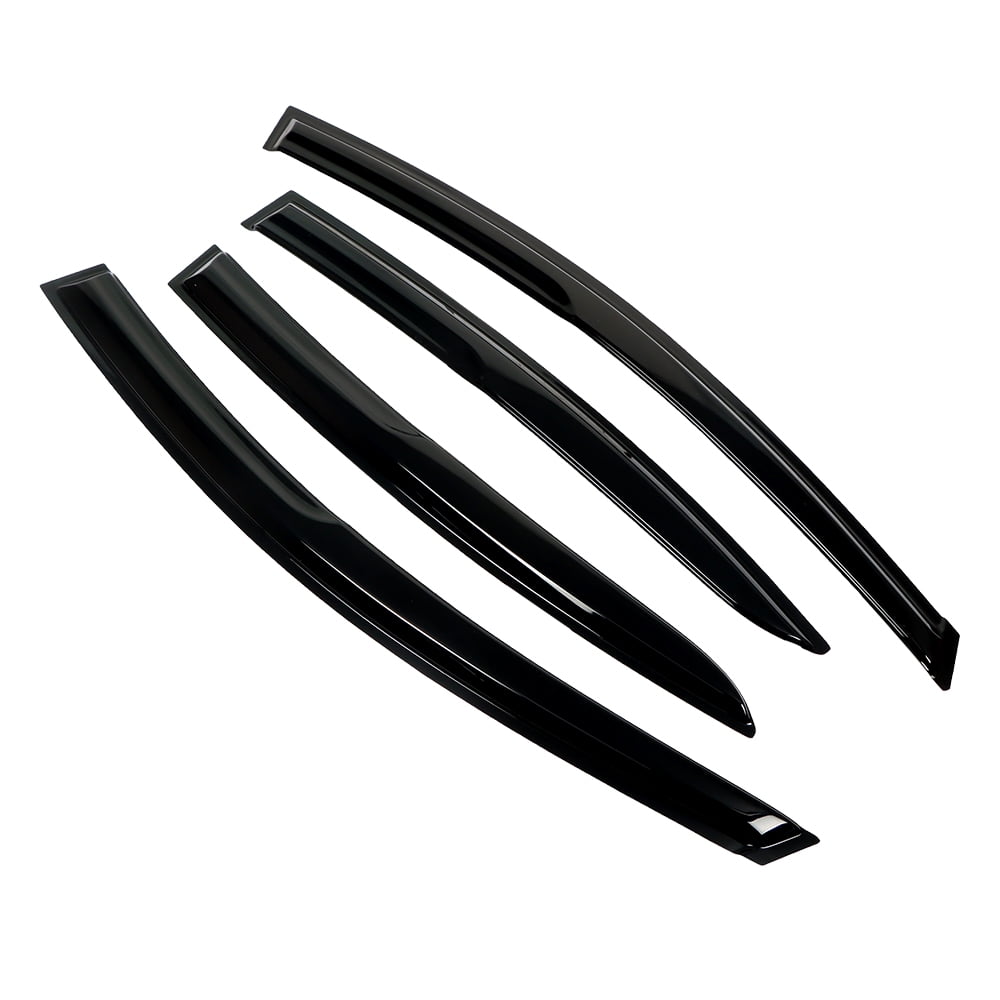 Genrics Window Rain Guards, Sun Vent Visor, Acrylic Tape Install, Dark ...