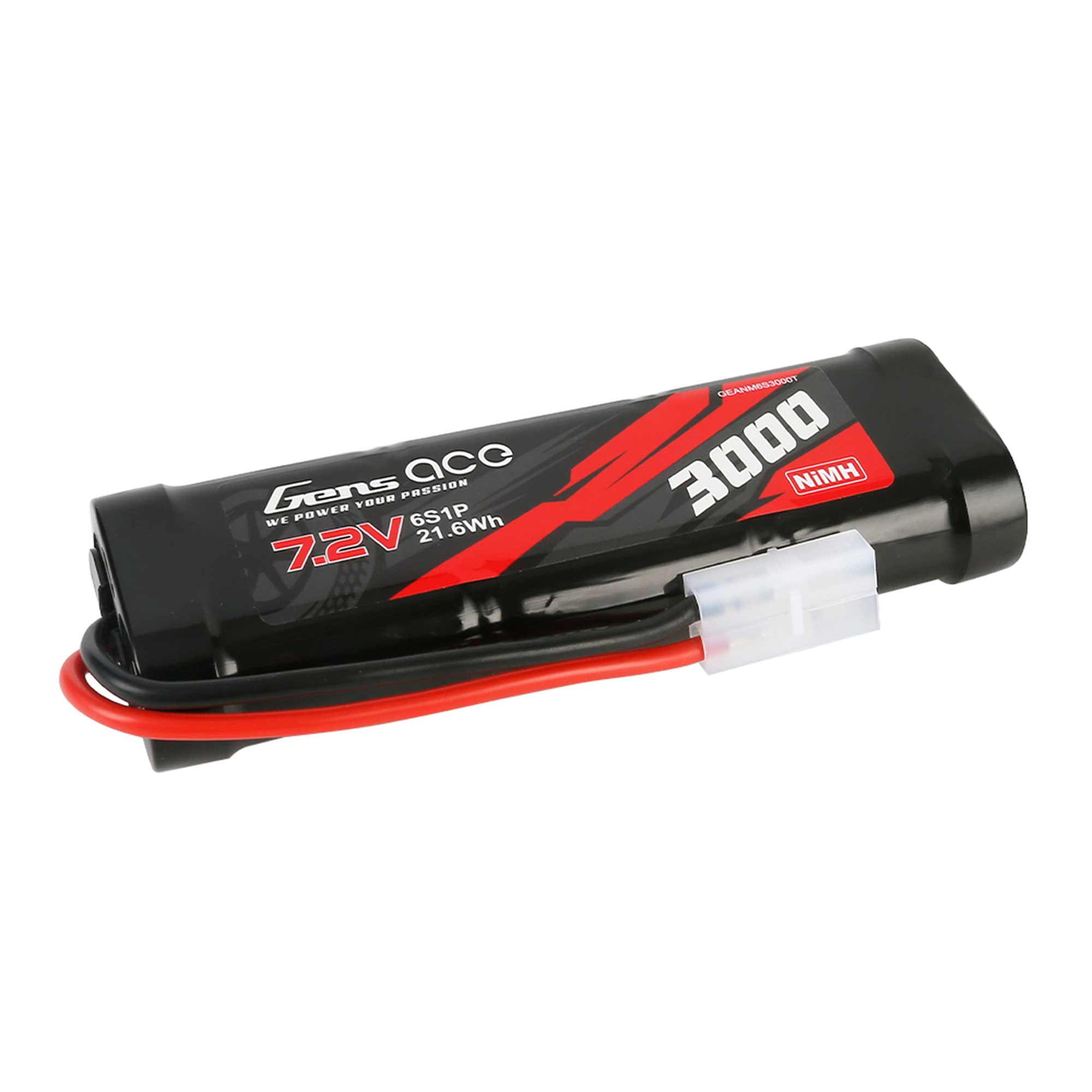 Gens Ace NM6S3000T 7.2V 3000mAh NiMh TMY plug - Walmart Business Supplies