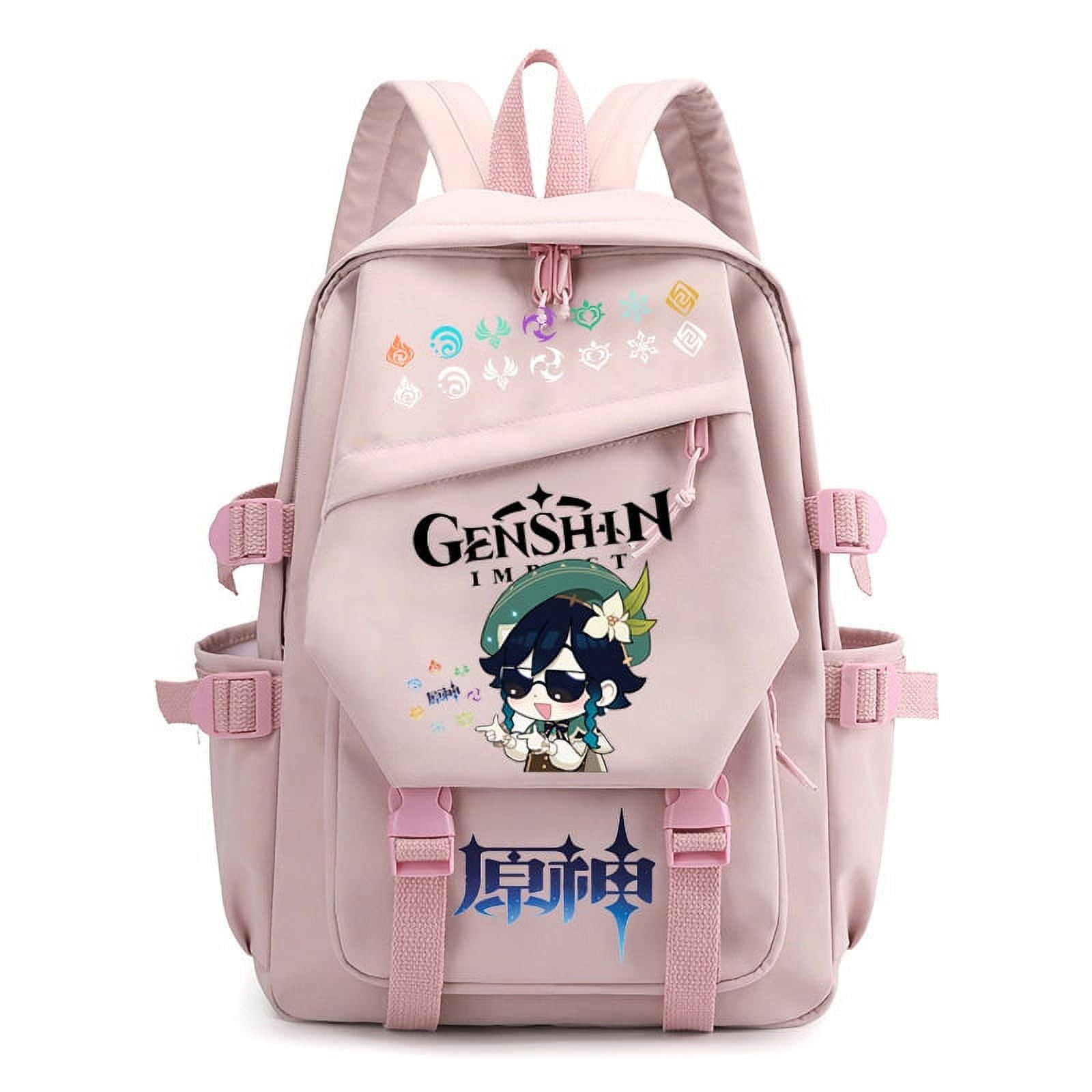 Genshin Anime Backpacks Cartoon Laptop Backpack Daypack 3D Printed for ...