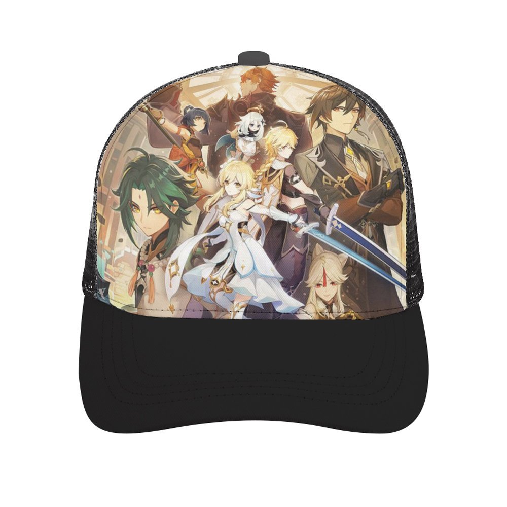 Genshin Impact Adult Baseball Cap Adjustable Sun Visor Hat Prints ...