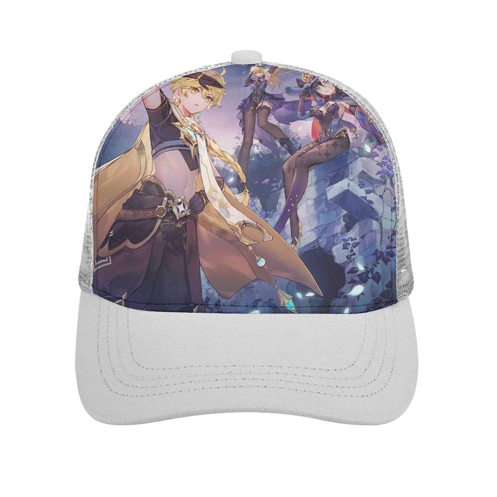 Genshin Impact Adult Baseball Cap Adjustable Sun Visor Hat Prints Trucker Hats Skull Cap ...