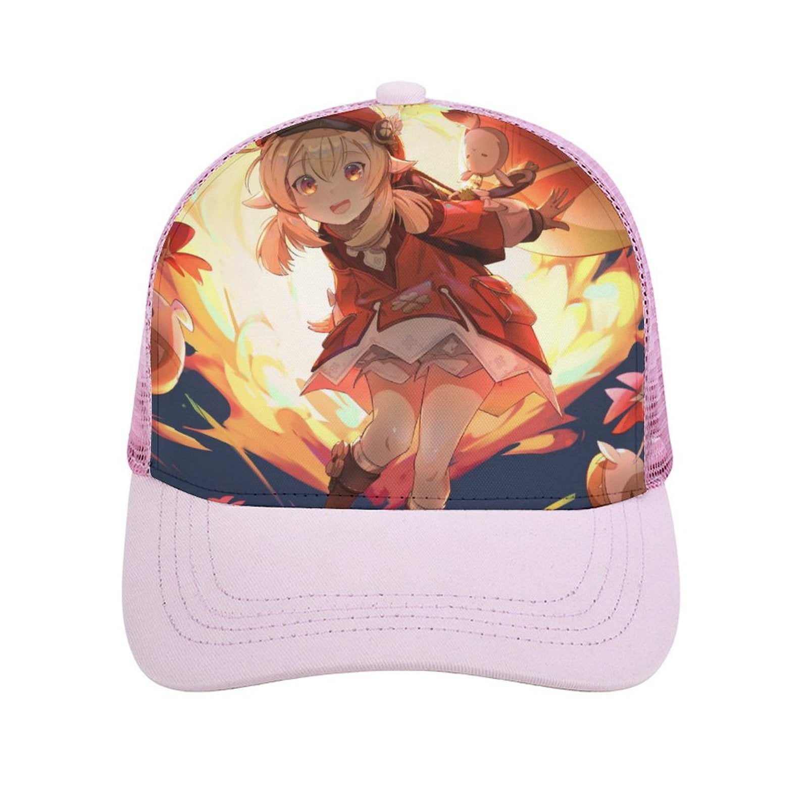 Genshin Impact Adult Baseball Cap Adjustable Sun Visor Hat Prints Trucker Hats Skull Cap ...