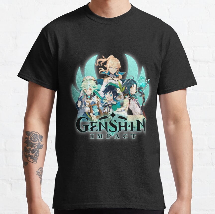 Genshin Impact Anemo Characters Classic T-Shirt - Walmart.com
