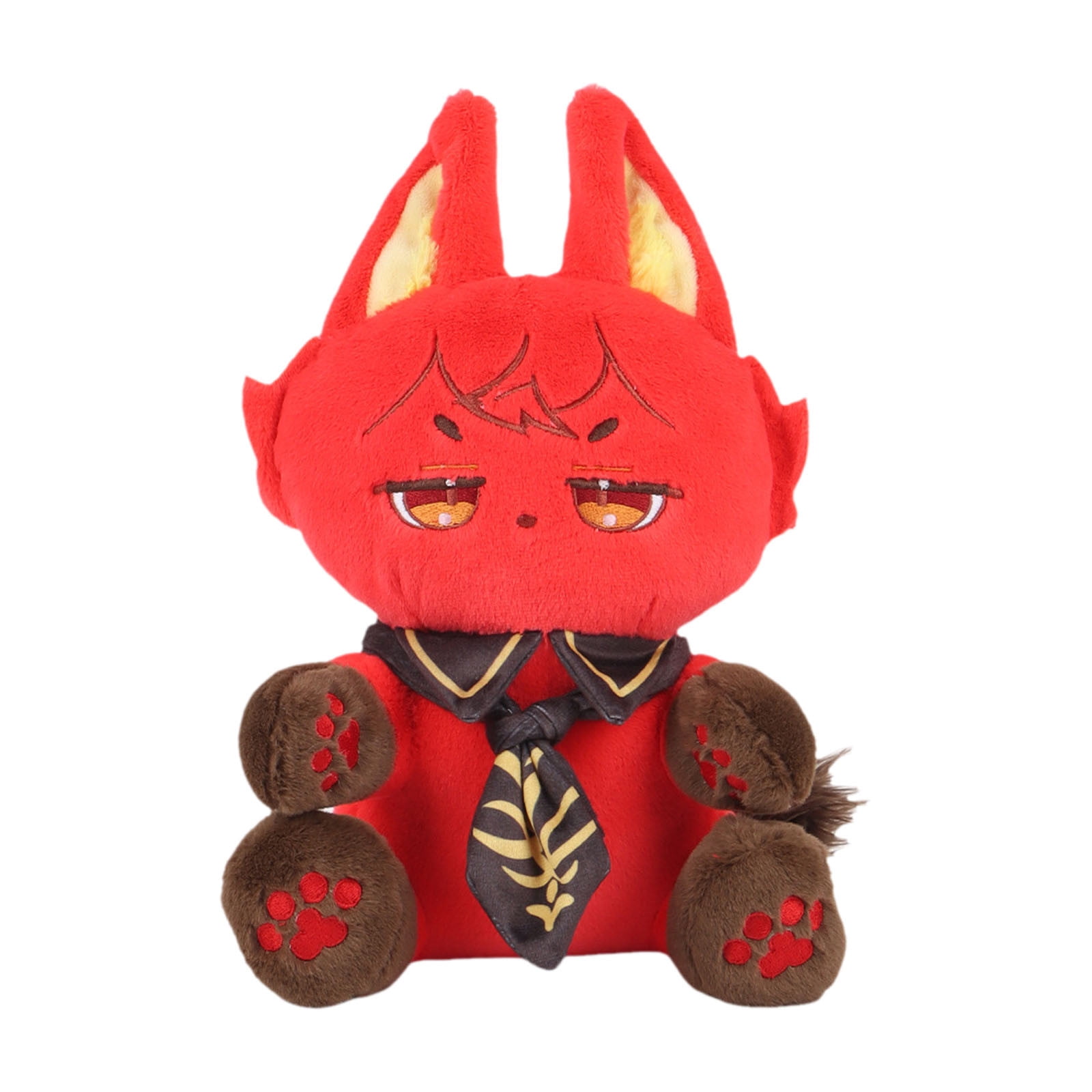 Genshin Impact Arlecchino Meow Plush Doll Anime Figure Plushies Cute ...
