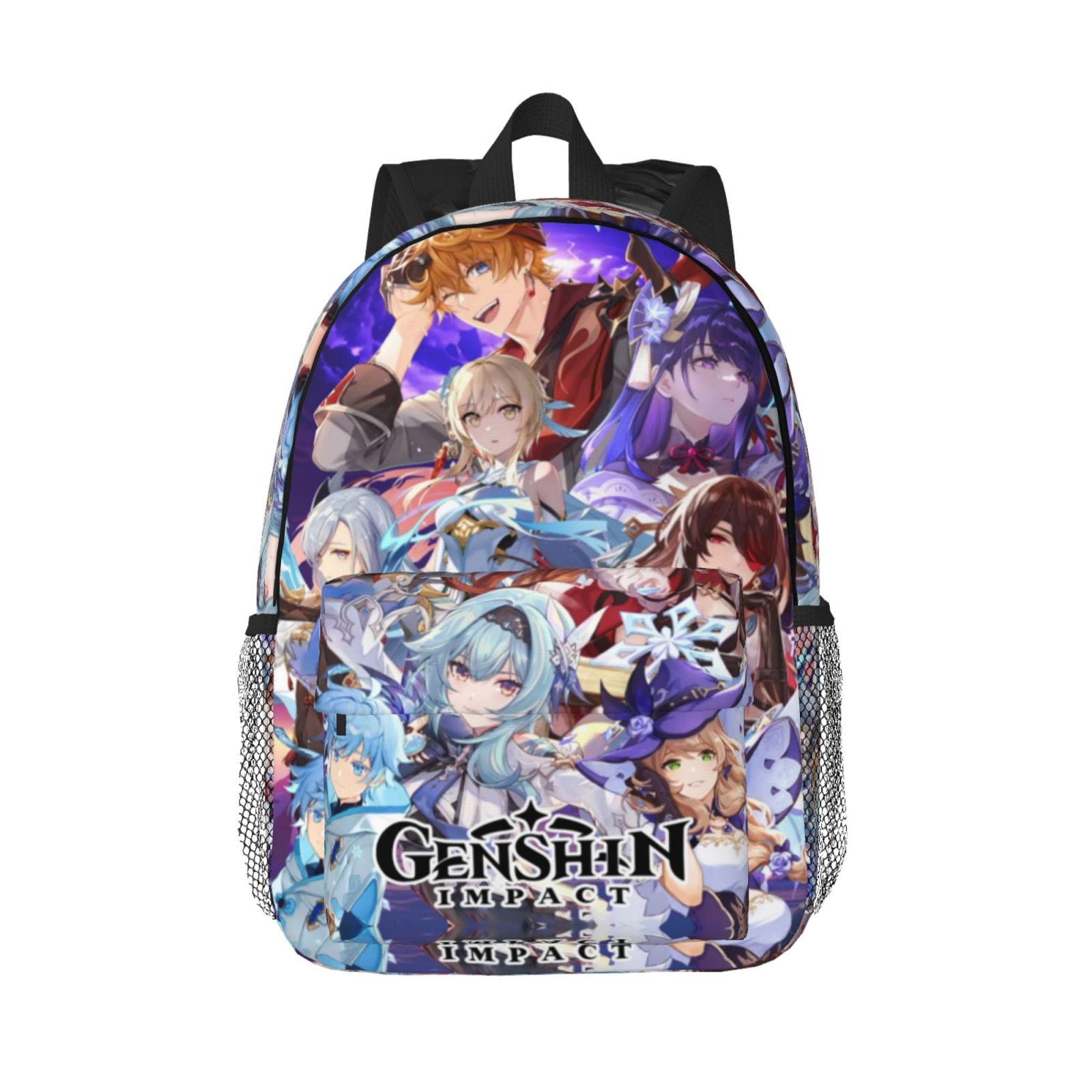 Genshin Impact Backpacks Cartoon Prints Large Capacity Laptop Bags ...