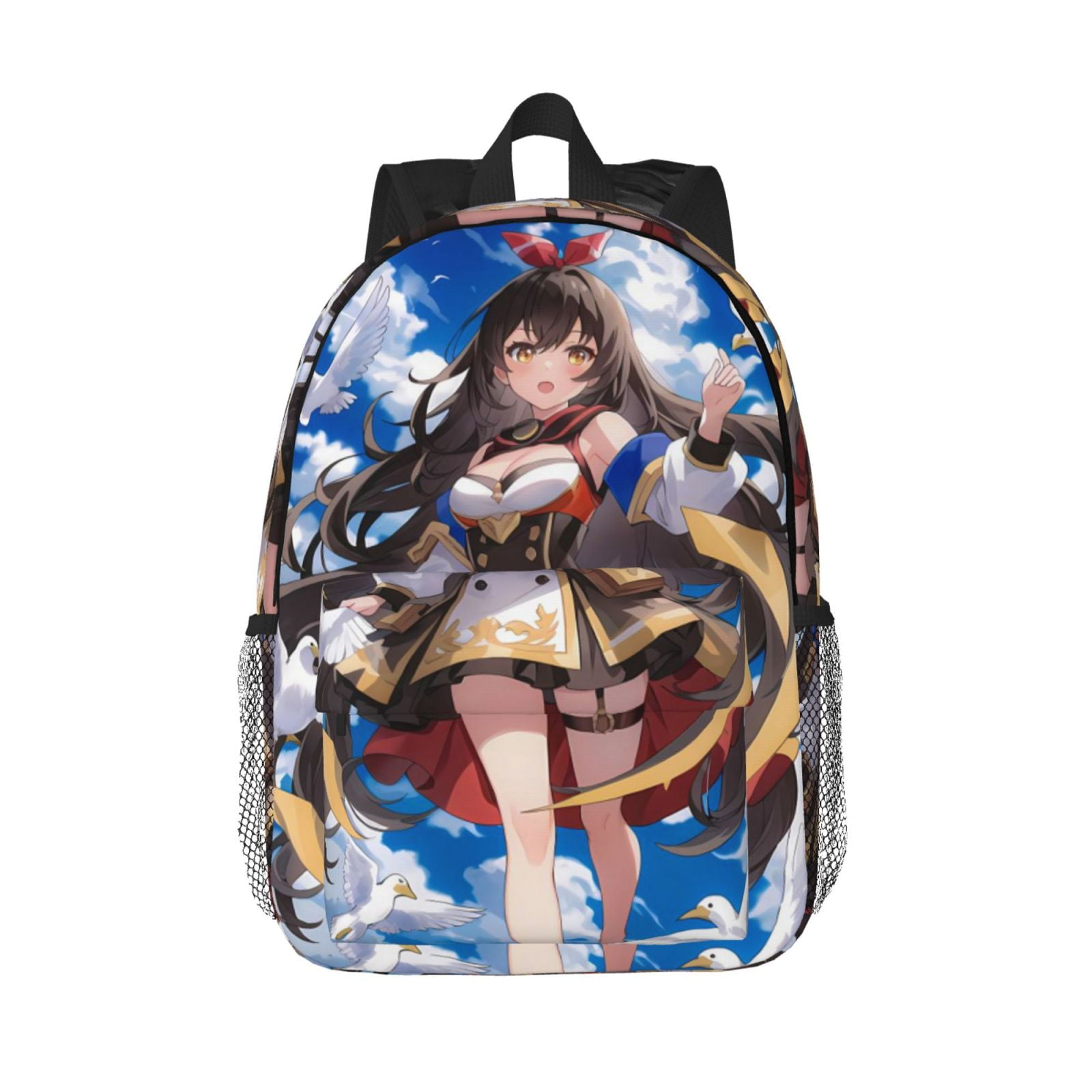 Genshin Impact Backpacks Cartoon Prints Large Capacity Laptop Bags ...