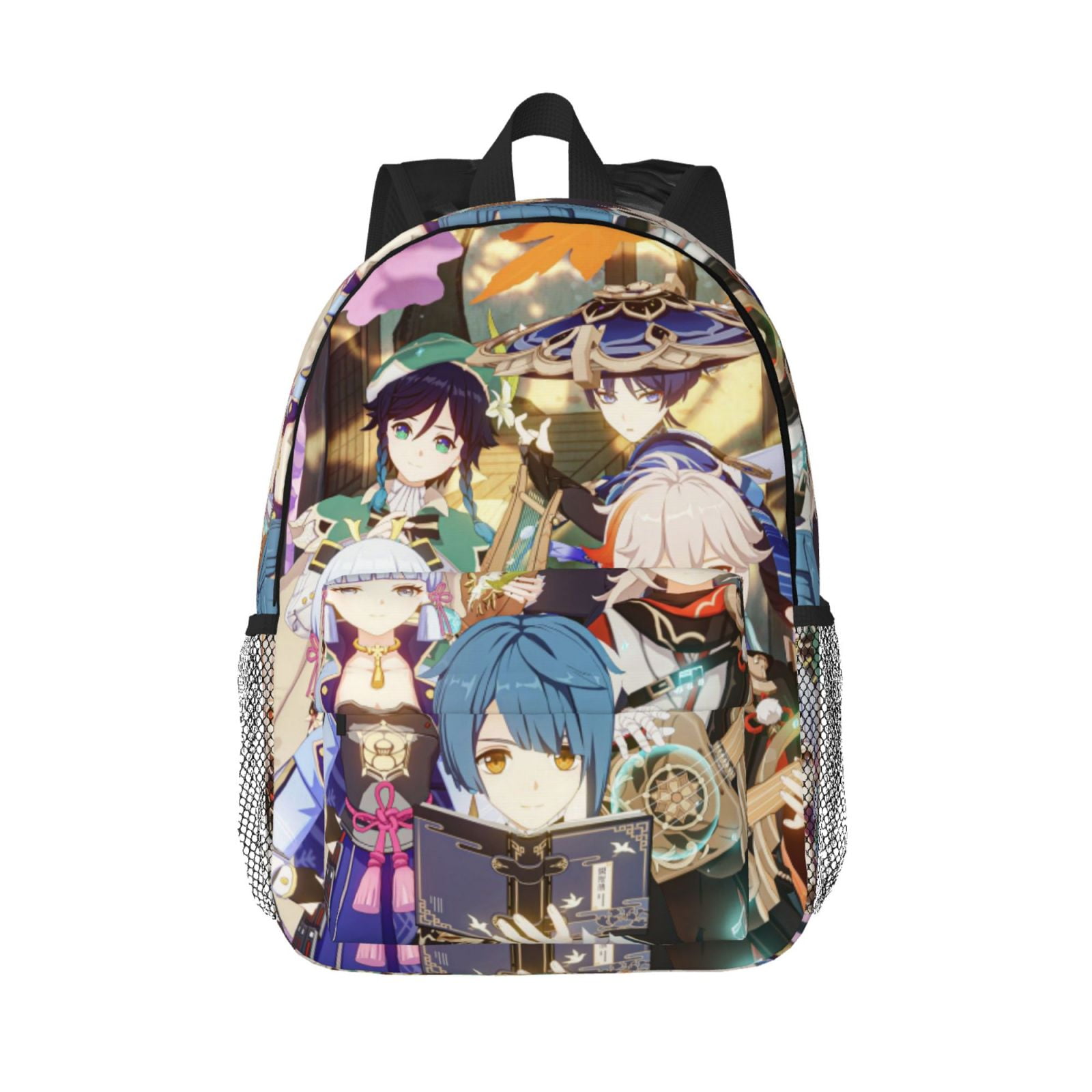 Genshin Impact Backpacks Cartoon Prints Large Capacity Laptop Bags ...
