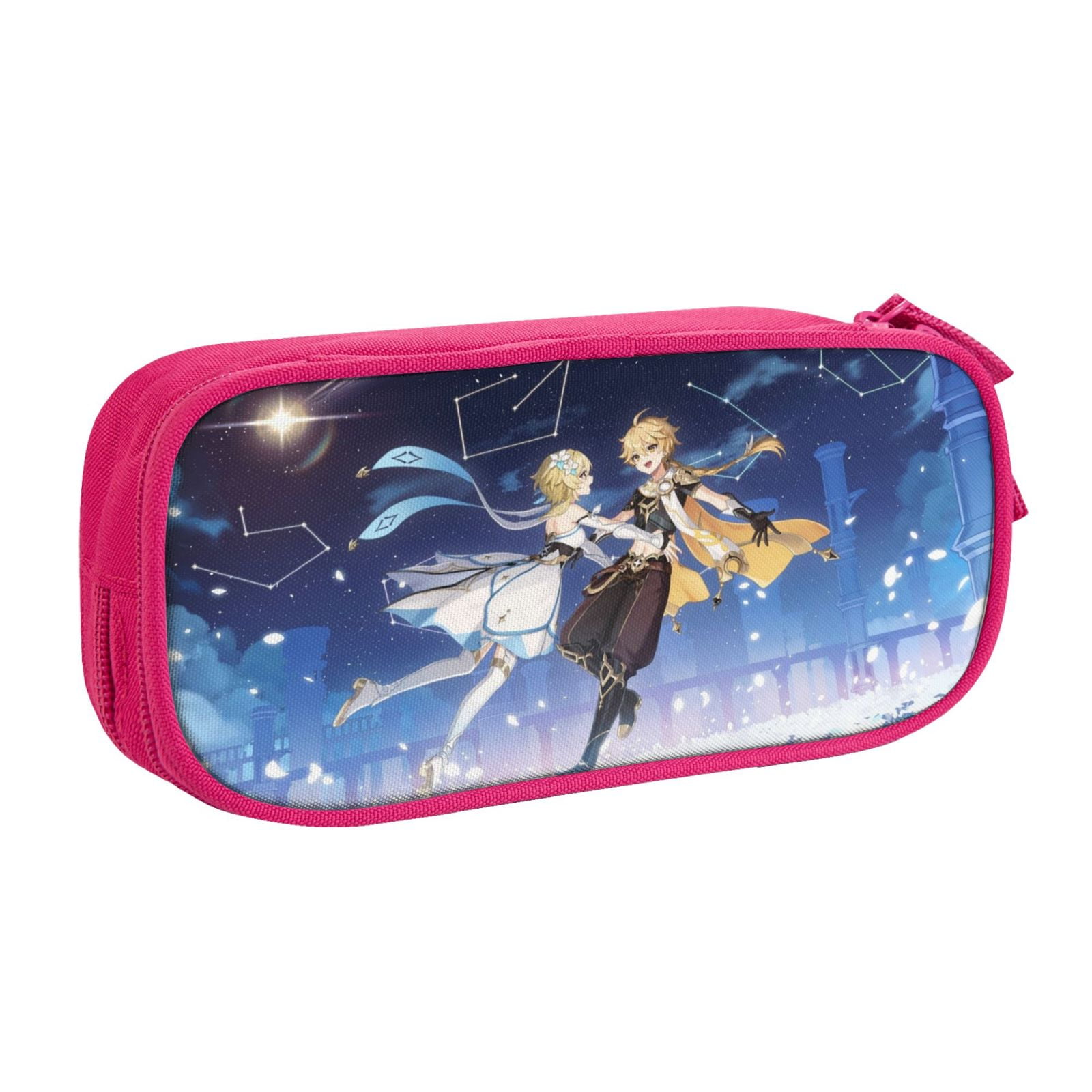 Genshin Impact Big Capacity Pencil Case, Aesthetic Pen Pouch Storage Bag Supplies Organizer ...