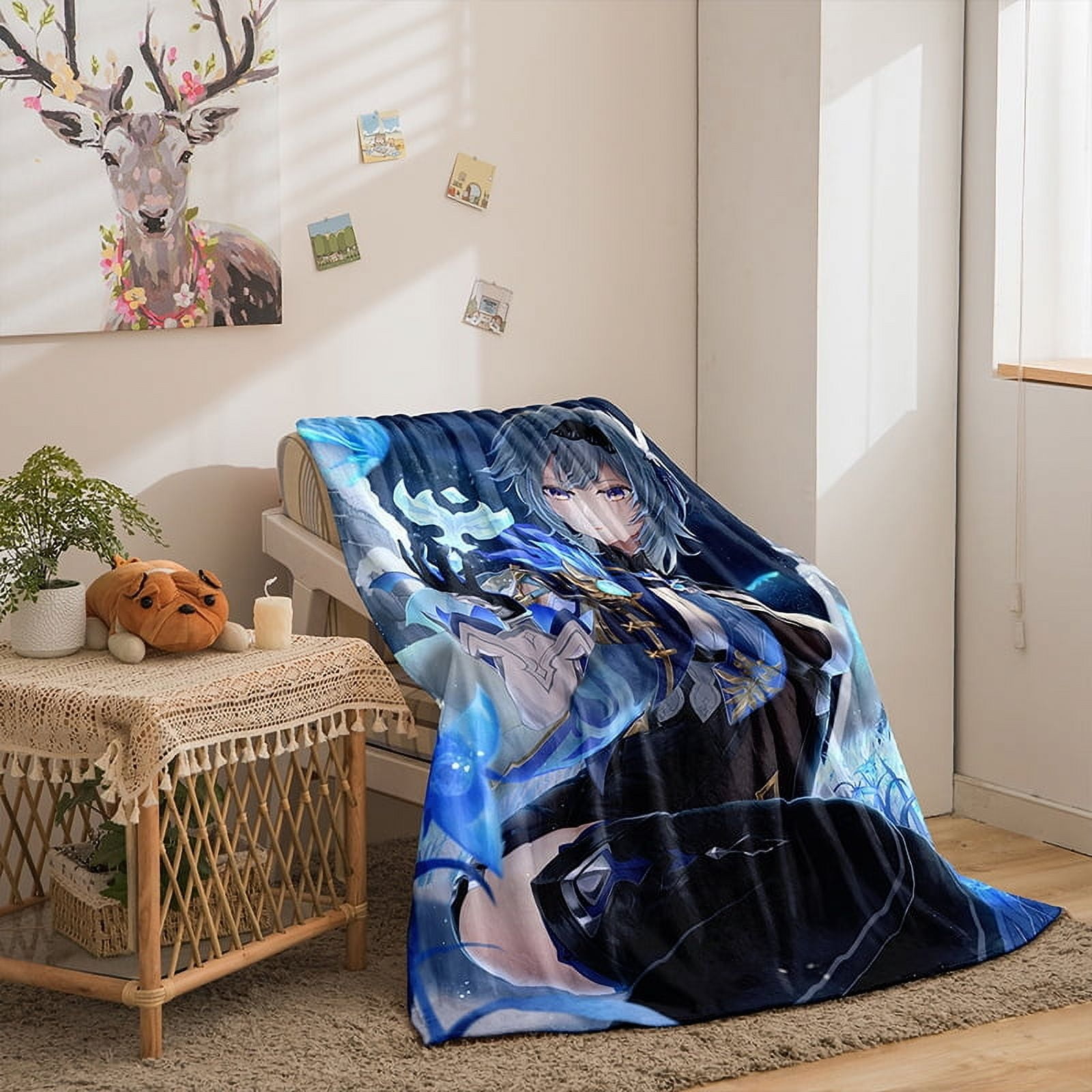 Genshin Impact Blanket Bedroom Super Soft Plush Flannel Throw Game ...