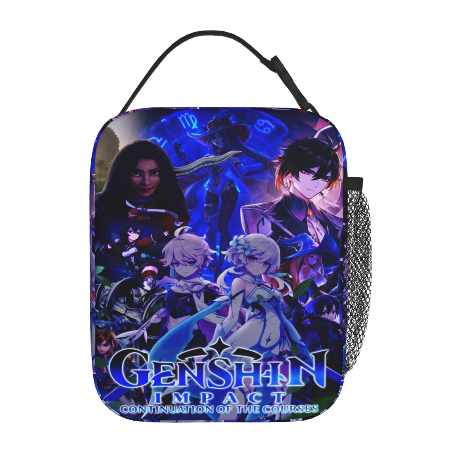 Genshin Impact Lunch Bag Insulated Tote Cooler Small Lunch Box Reusable ...