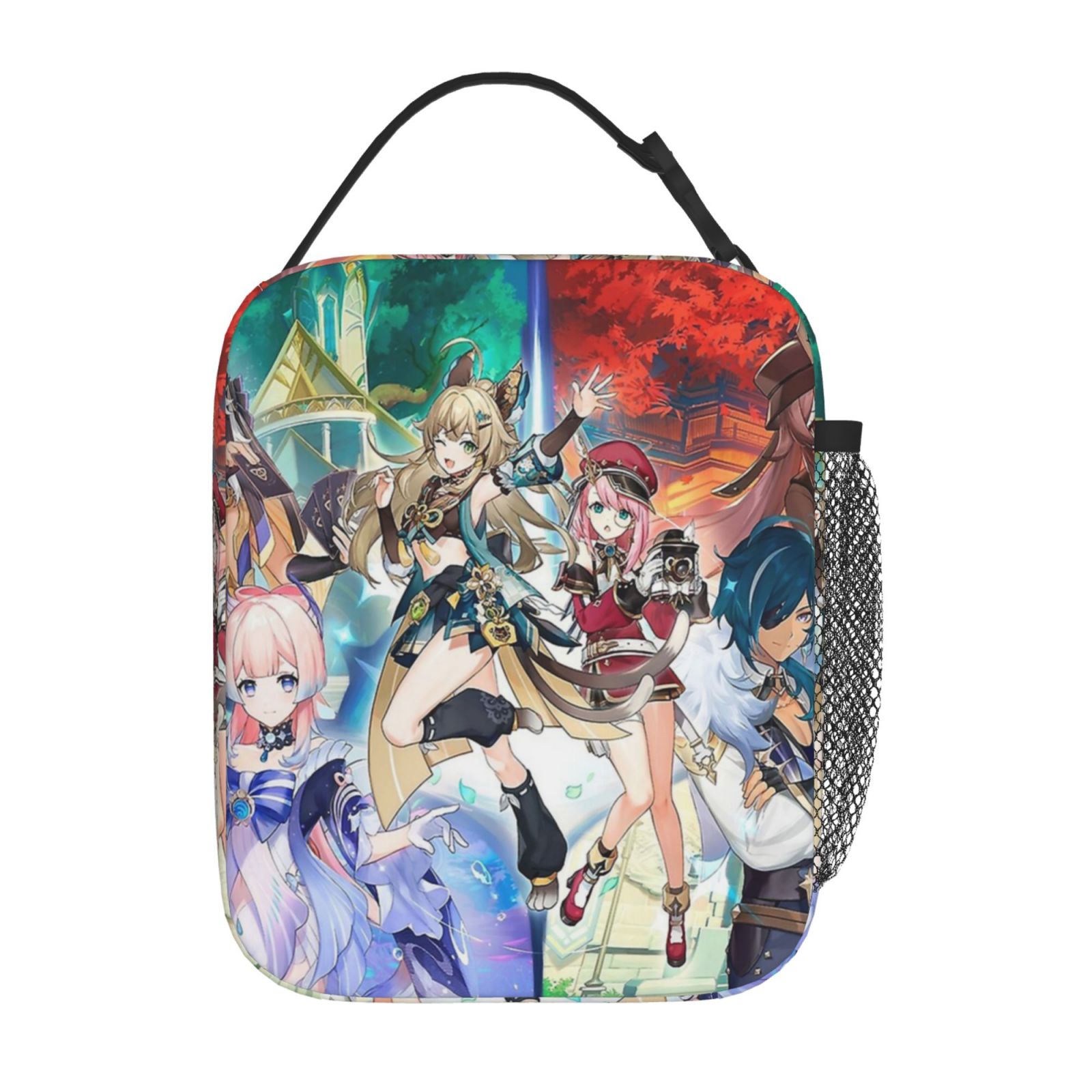 Genshin Impact Lunch Bag Insulated Tote Cooler Small Lunch Box Reusable ...