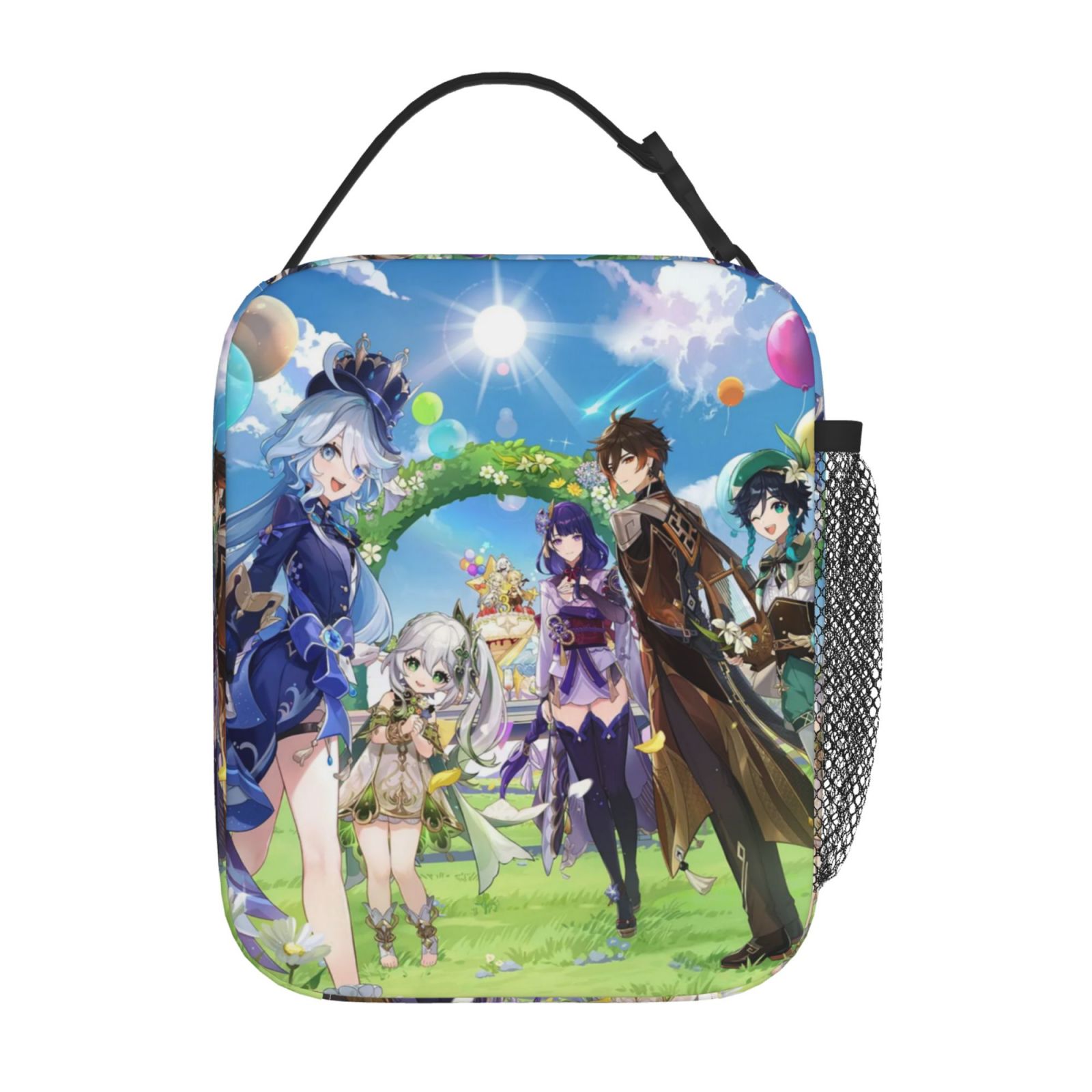 Genshin Impact Lunch Bag Insulated Tote Cooler Small Lunch Box Reusable ...