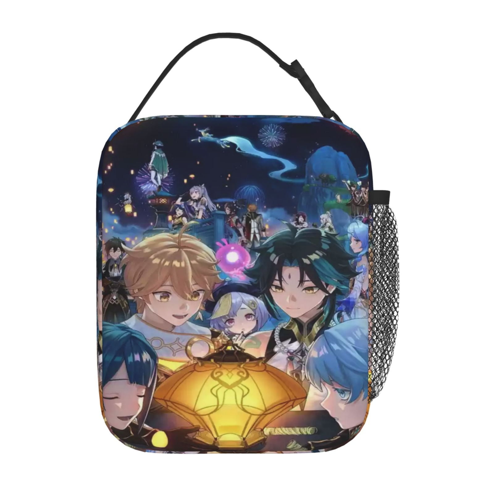 Genshin Impact Lunch Bag Insulated Tote Cooler Small Lunch Box Reusable ...