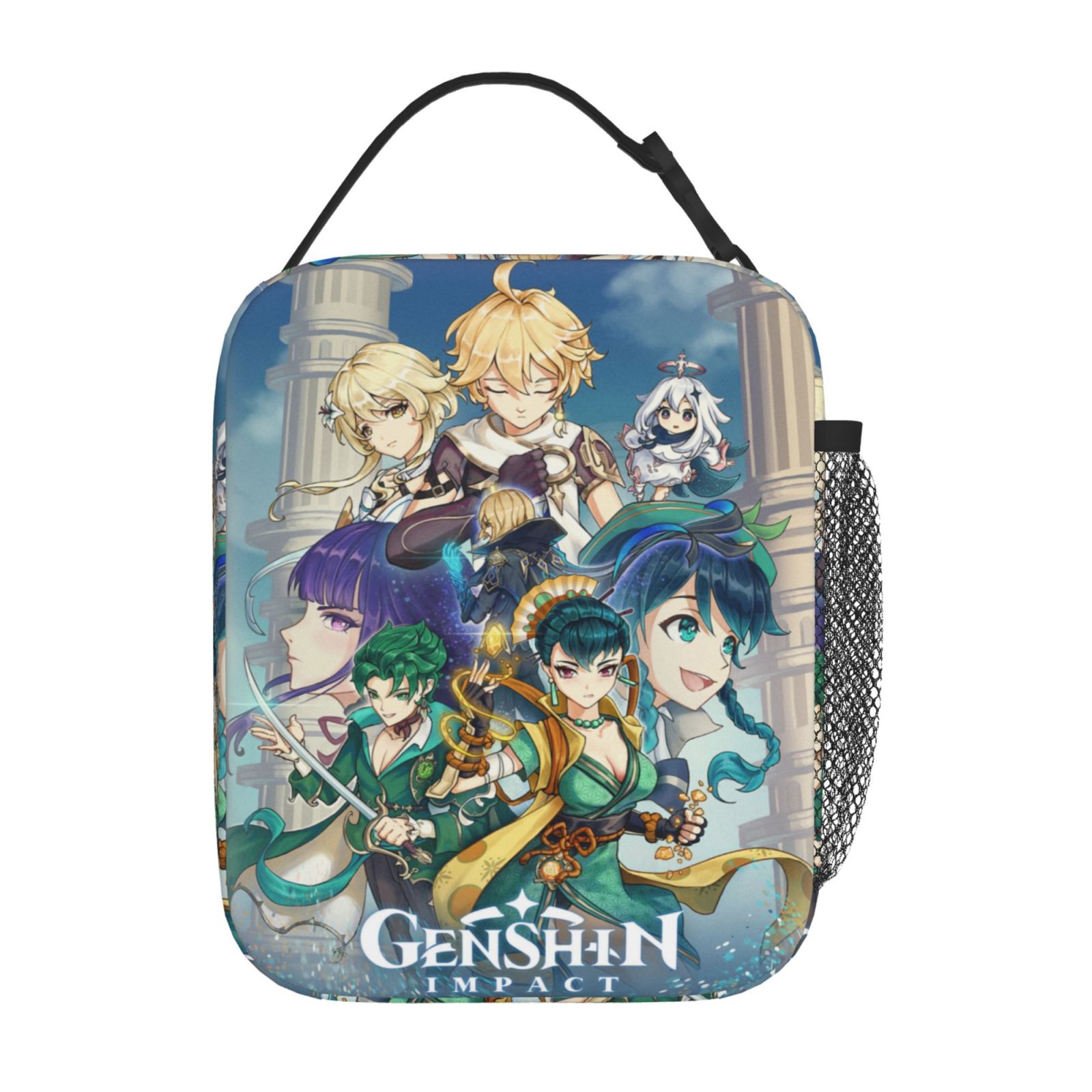 Genshin Impact Lunch Bag Insulated Tote Cooler Small Lunch Box Reusable ...
