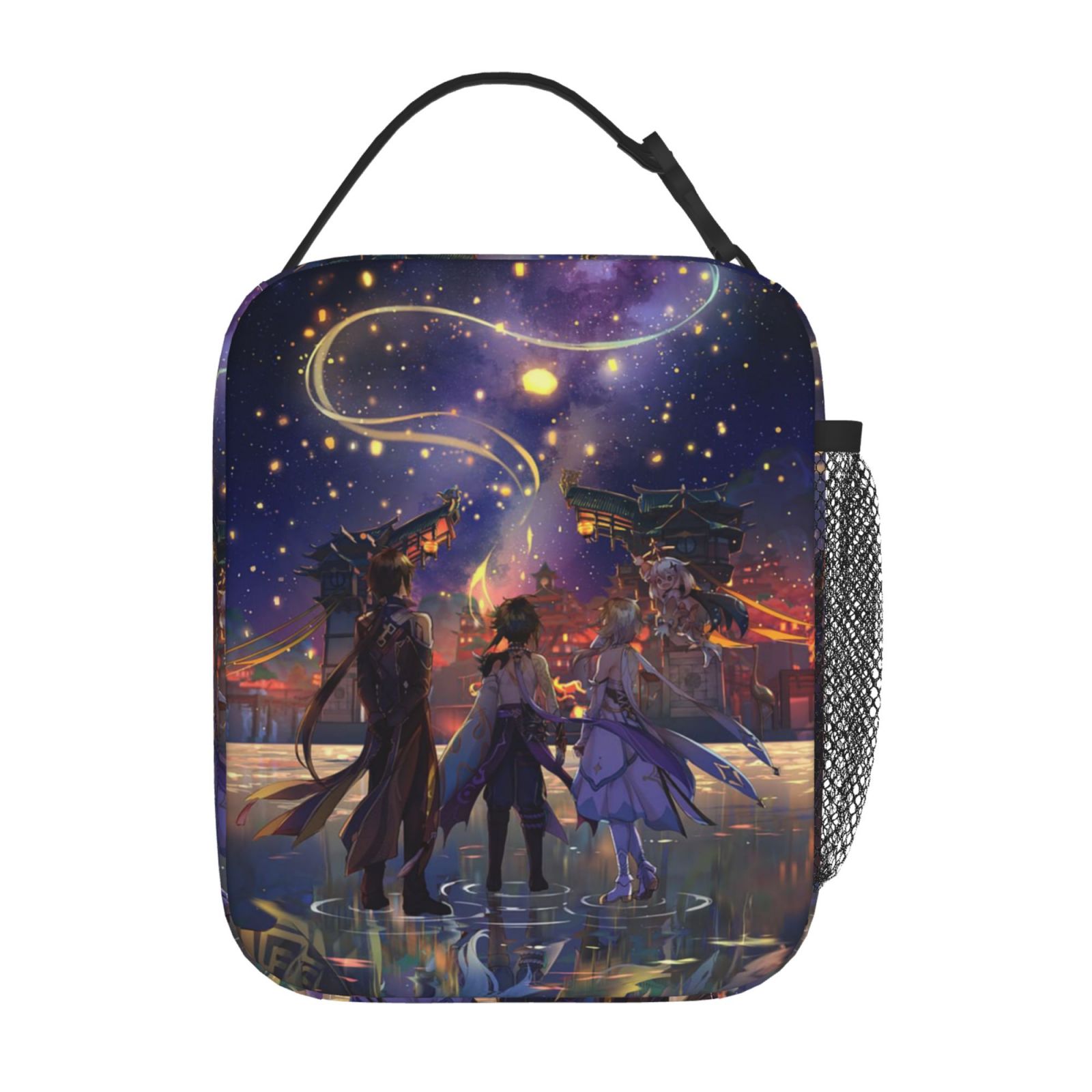 Genshin Impact Lunch Bag Insulated Tote Cooler Small Lunch Box Reusable ...