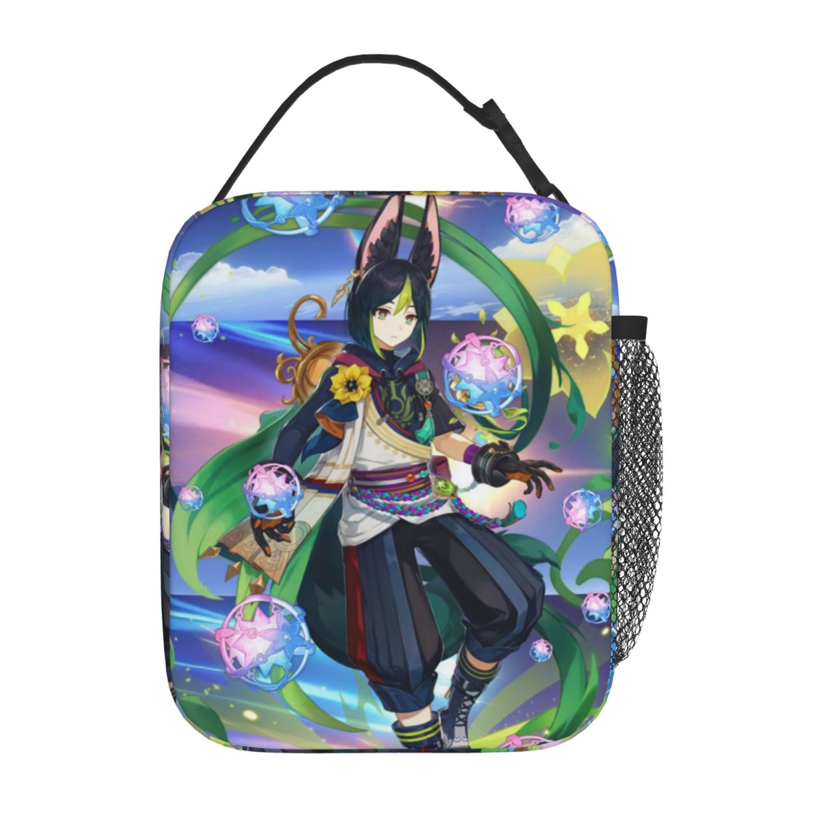 Genshin Impact Lunch Bag Insulated Tote Cooler Small Lunch Box Reusable ...