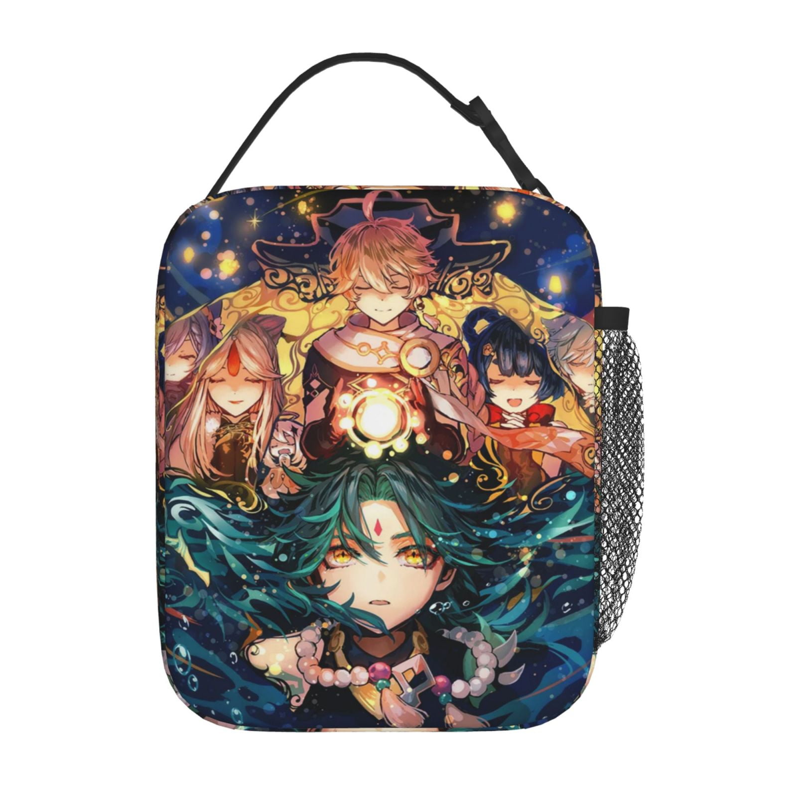 Genshin Impact Lunch Bag Insulated Tote Cooler Small Lunch Box Reusable ...