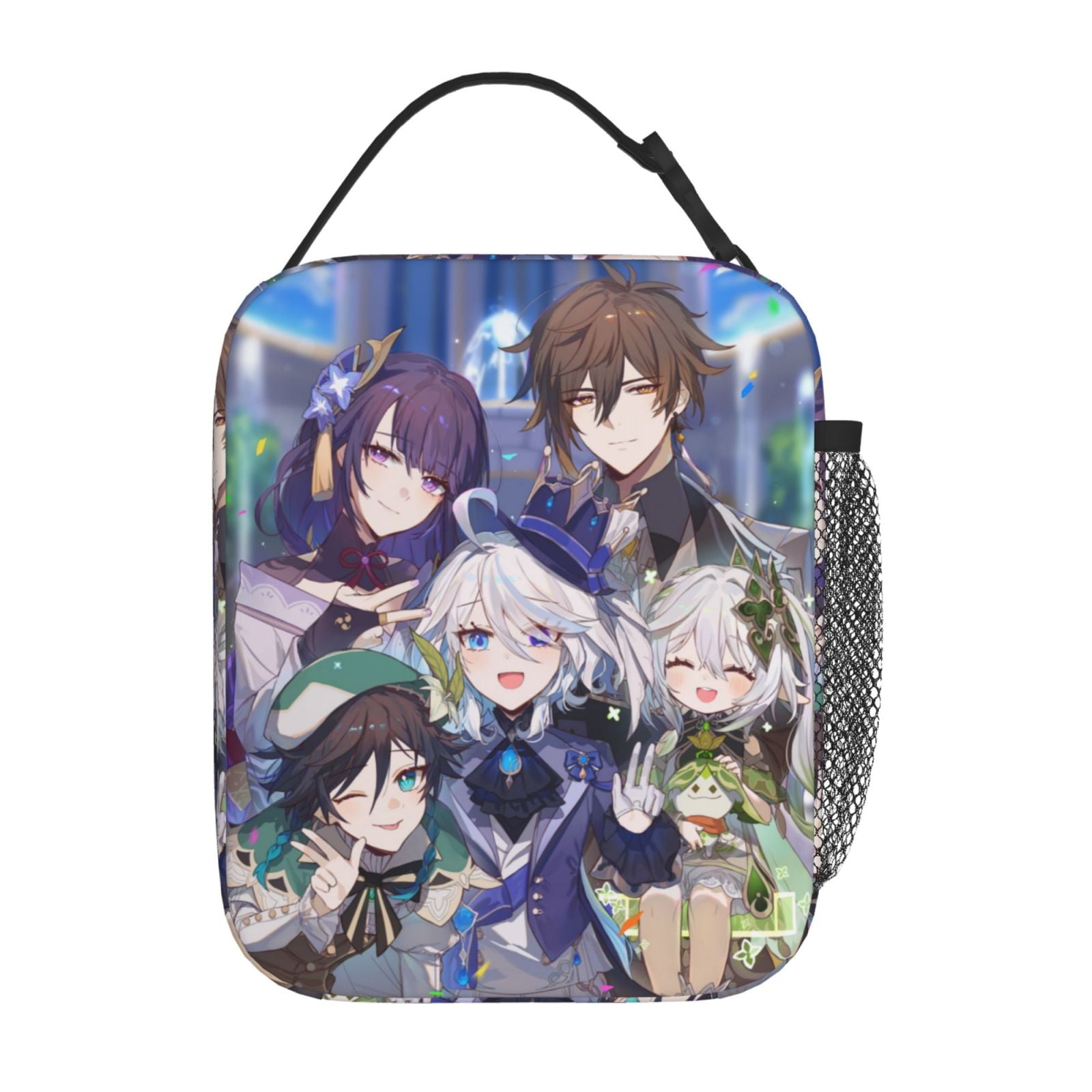 Genshin Impact Lunch Bag Insulated Tote Cooler Small Lunch Box Reusable ...