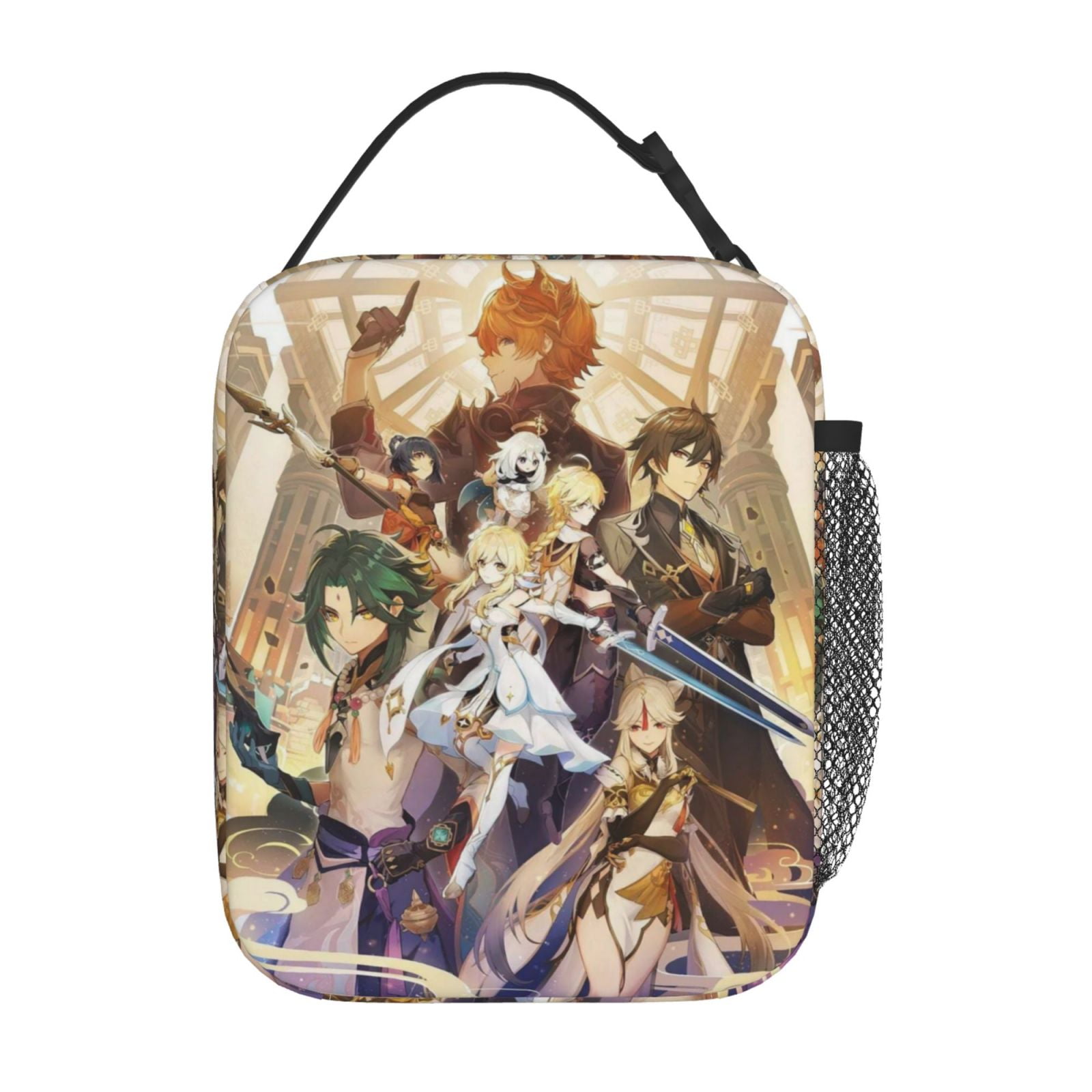 Genshin Impact Lunch Bag Insulated Tote Cooler Small Lunch Box Reusable ...