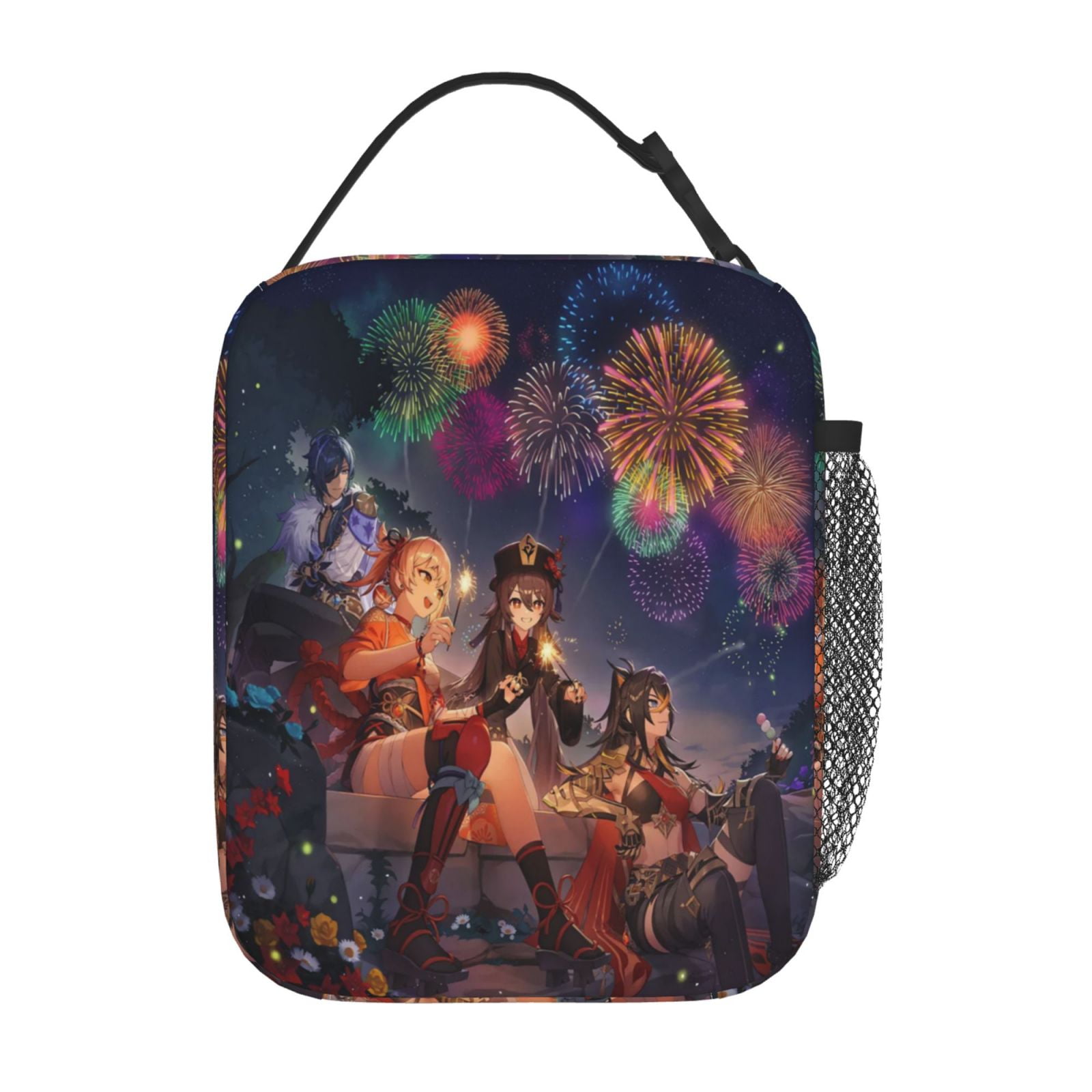 Genshin Impact Lunch Bag Insulated Tote Cooler Small Lunch Box Reusable ...