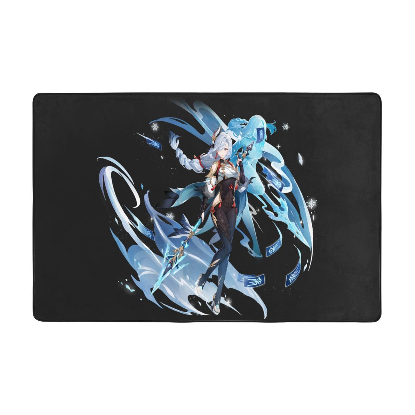 Genshin Impact Door Mat Cartoon Area Rug Yoga Sofa Floor Flannel Door ...