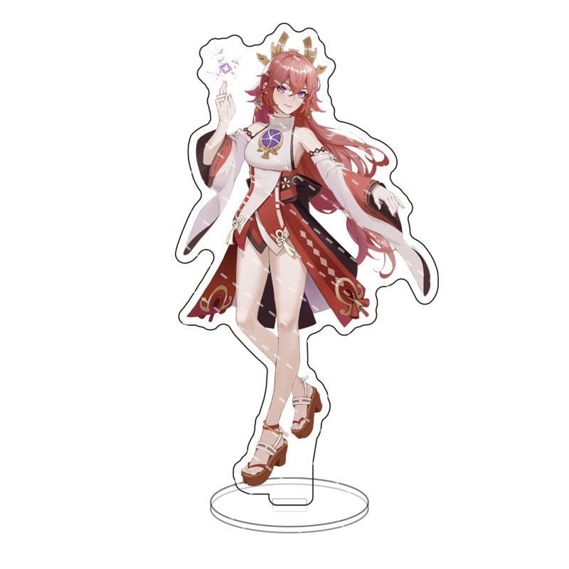 Genshin Impact Figure Acrylic Stand Figure Beautiful Double Layer ...