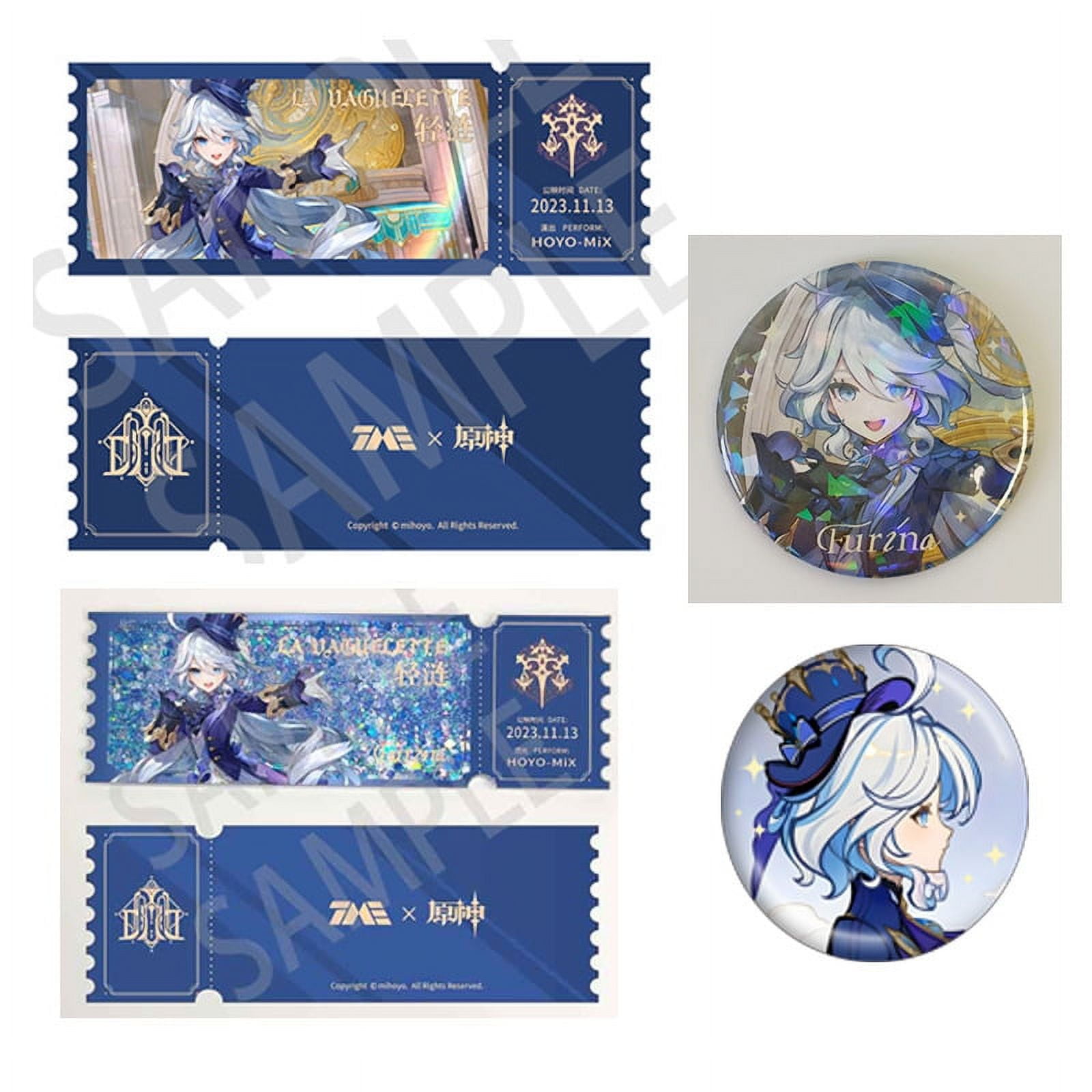 Genshin Impact Figure Furina 4Pcs Cute Acrylic Peripheral Set Beautiful ...