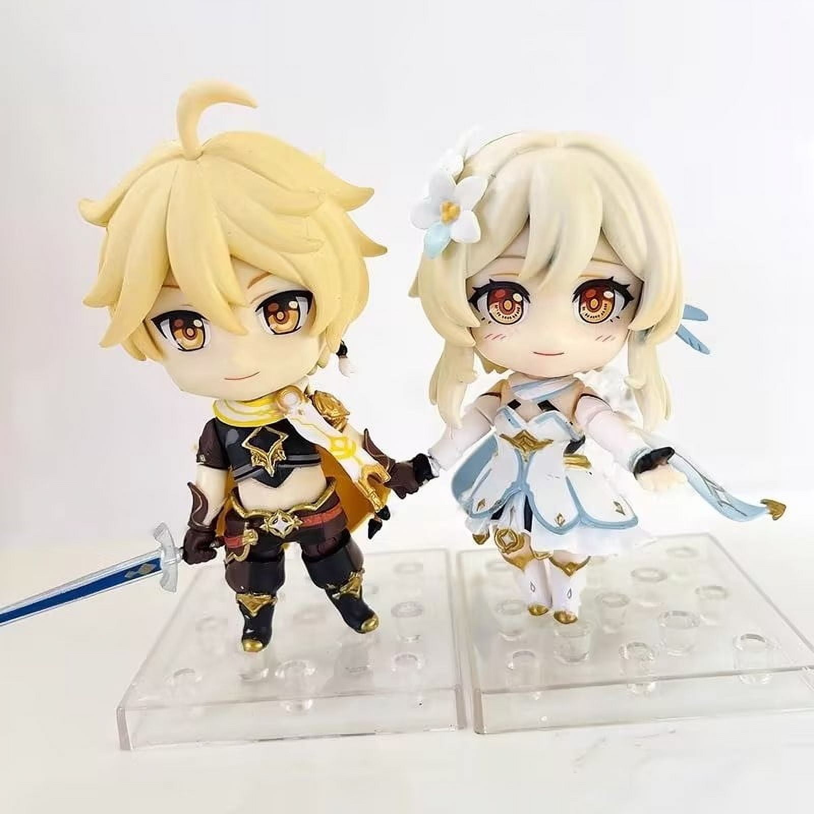 Genshin Impact Figure: Traveler (Aether & Luminie) 2pc Nendoroid Action ...