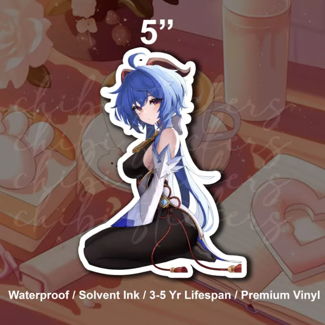 Genshin Impact Ganyu Anime Vinyl Stickers Waterproof Sticker Decal ...