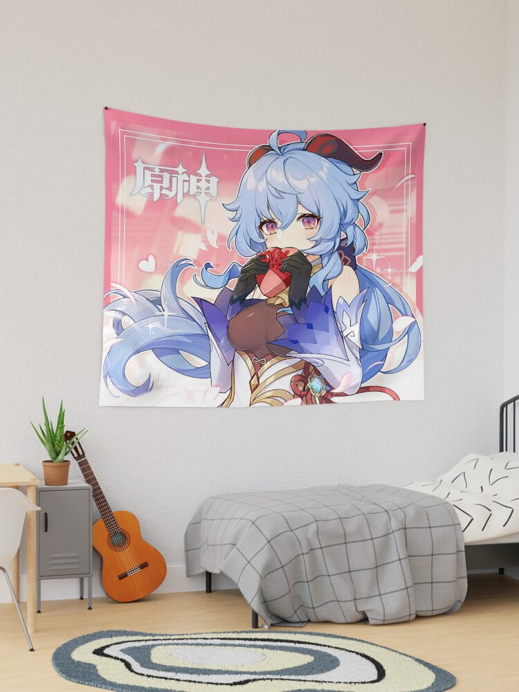 Genshin Impact - Ganyu Valentine Official Artwork 2021 Tapestry ...