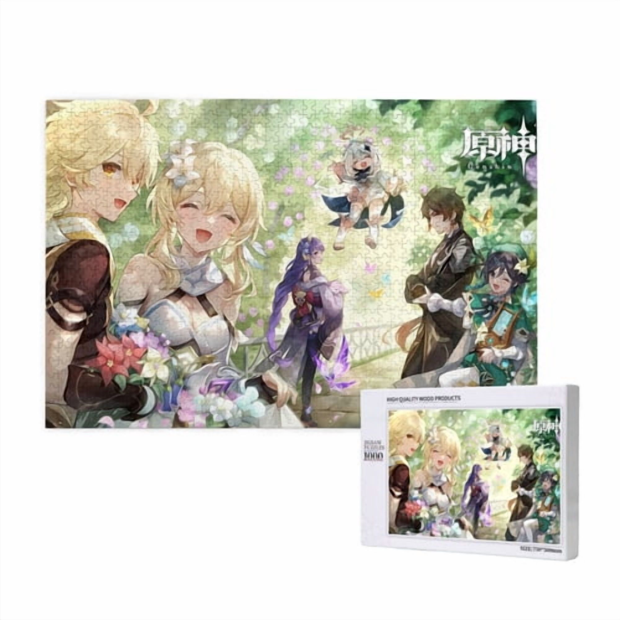 Genshin Impact Graphic Large Wooden Jigsaw Puzzles for Adult，Poplar ...