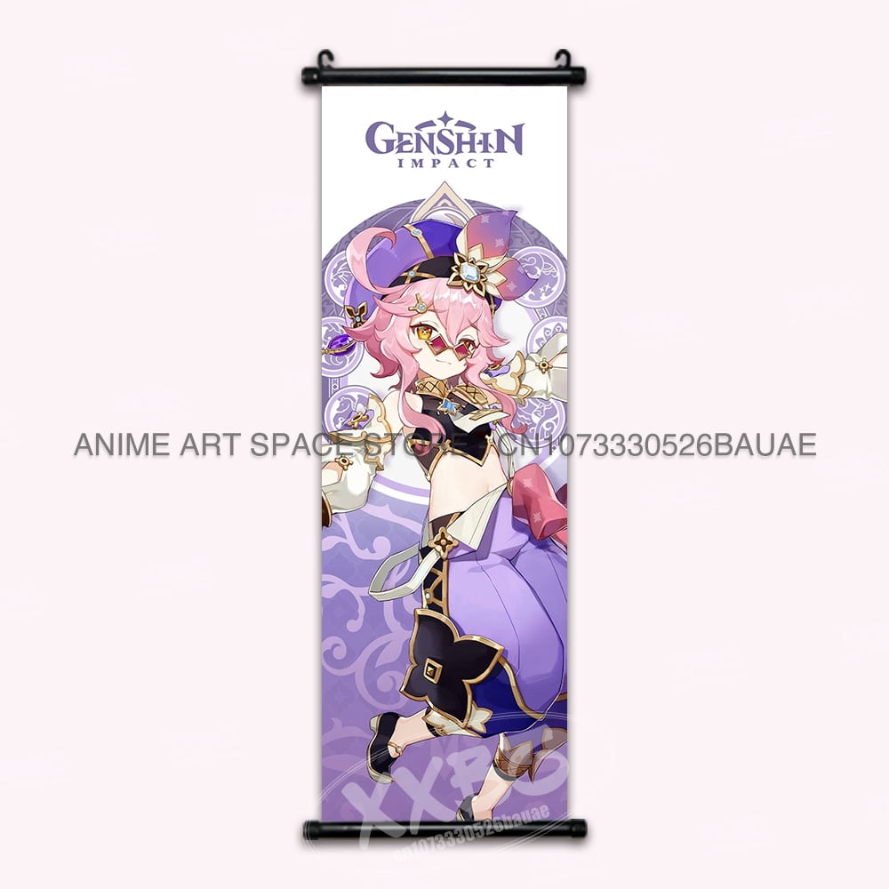 Genshin Impact Hanging Painting Game Yae Miko Scrolls Picture Ganyu ...