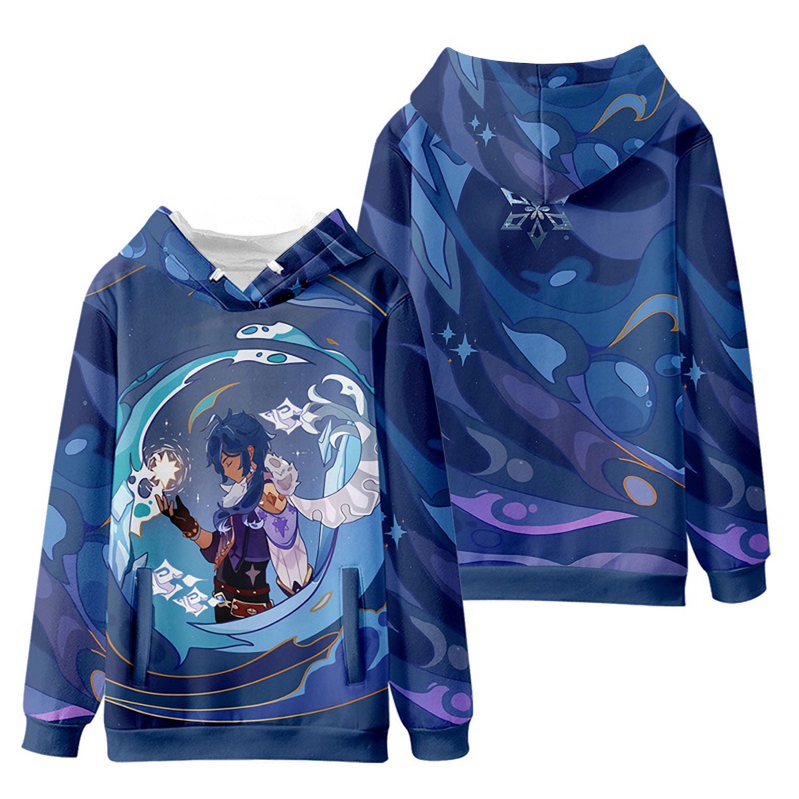 Genshin Impact Hoodie Kaeya Hoodie Anime Pullover Hoodies 3d Printing