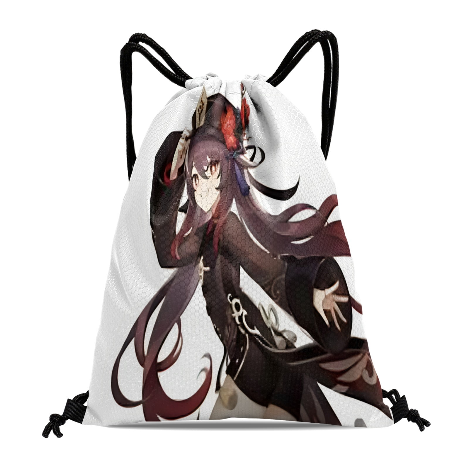 Genshin Impact Hu Tao canvas Tote Bag for Women Aesthetic Cute Cat ...
