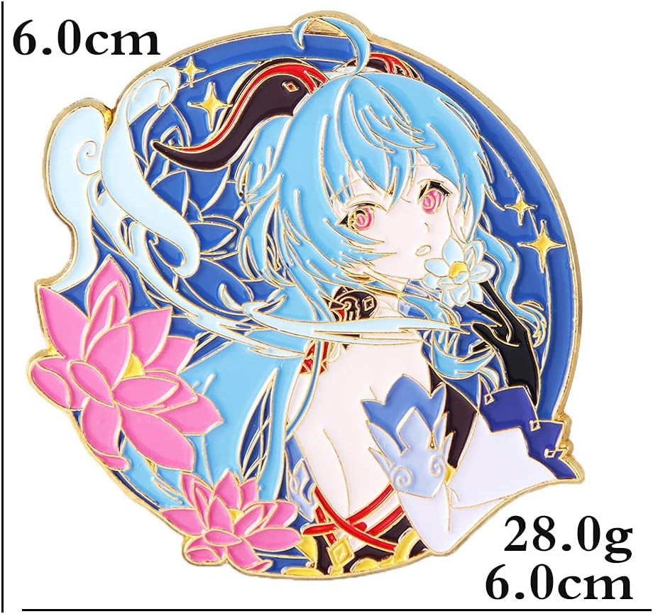 Genshin Impact Hutao Brooch Pin - Hutao Characters Cosplay Enamel Brooch La - Walmart.com
