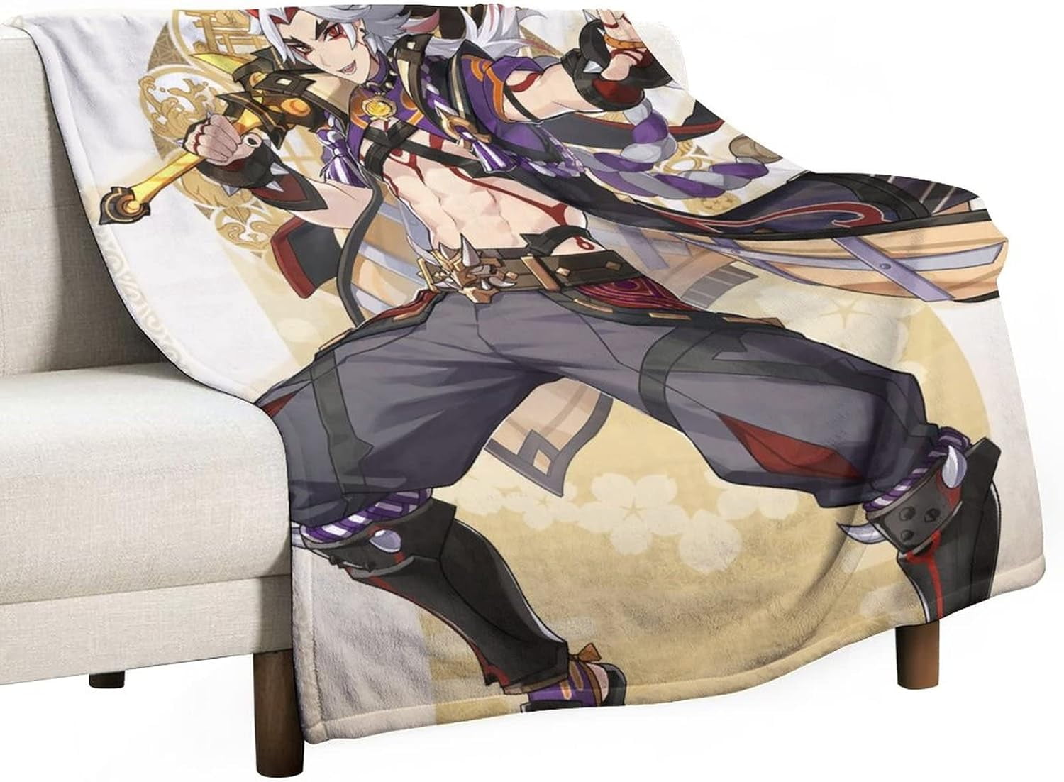 Genshin Impact Inazuma Arataki Itto Anime Blanket 50"40" Super Soft ...