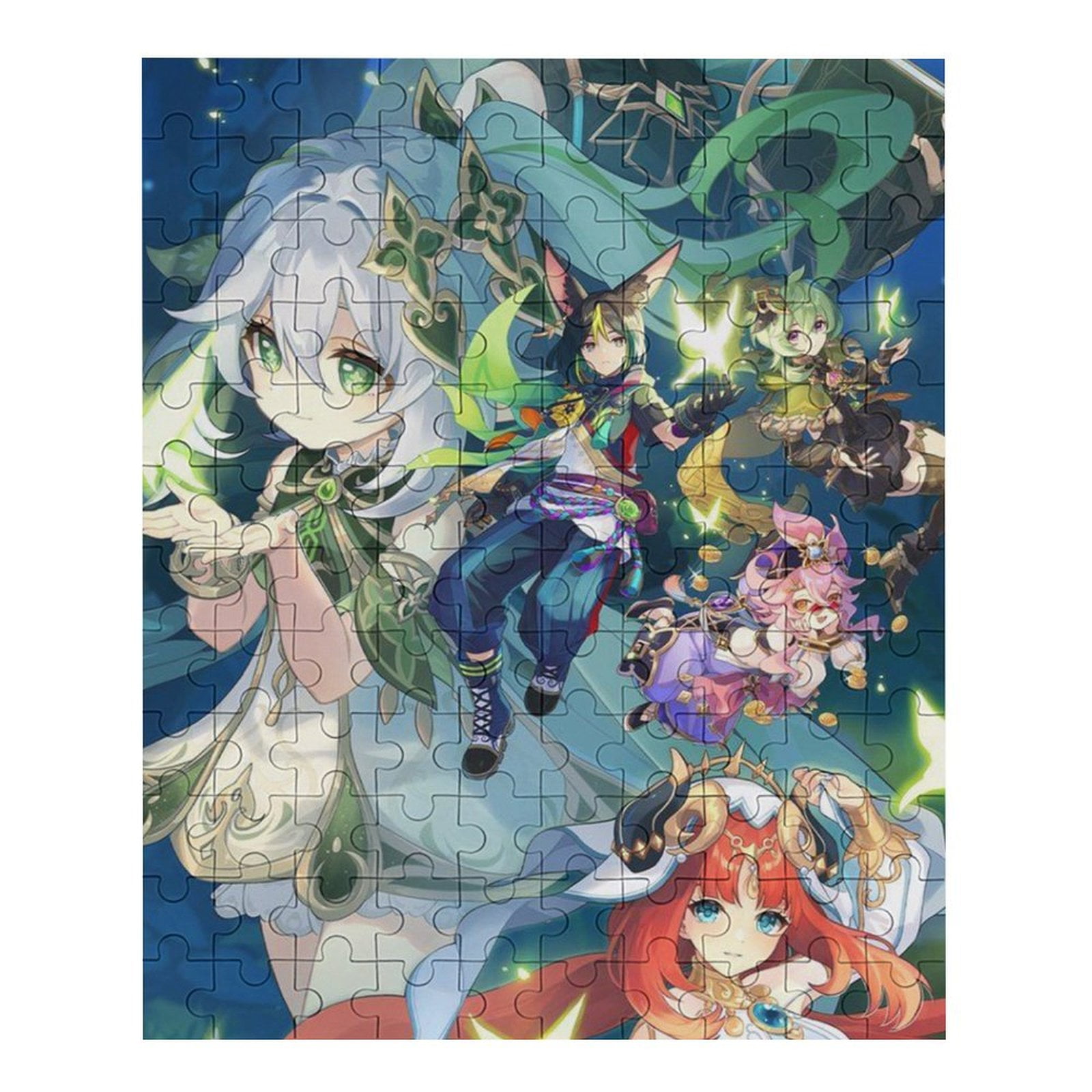 Genshin Impact Jigsaw Puzzle, Wood Puzzles Adult, 120 PCS Jigsaw Puzzle ...