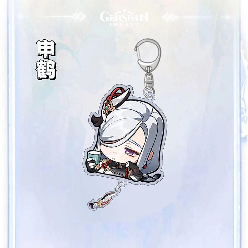 Genshin Impact Keychain, Acrylic Animation Keychain Pendant - Walmart.com