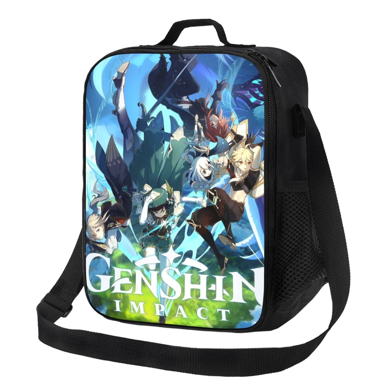 Genshin Impact Lunch Bag, Insulated Lunch Box Large Capacity Reusable ...
