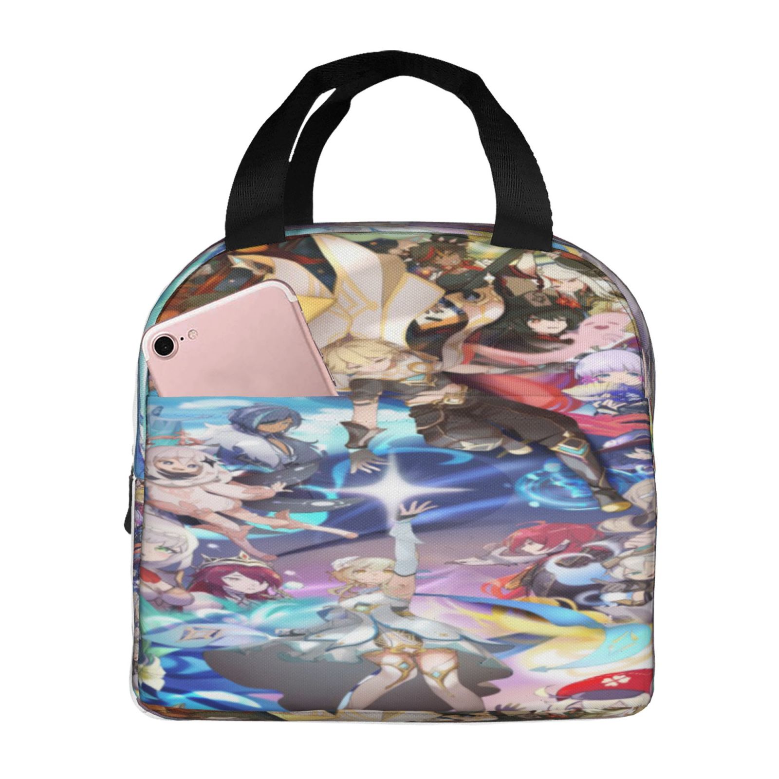 Genshin Impact Lunch Bag Waterproof Insulated Lunch Box Reusable Bento ...