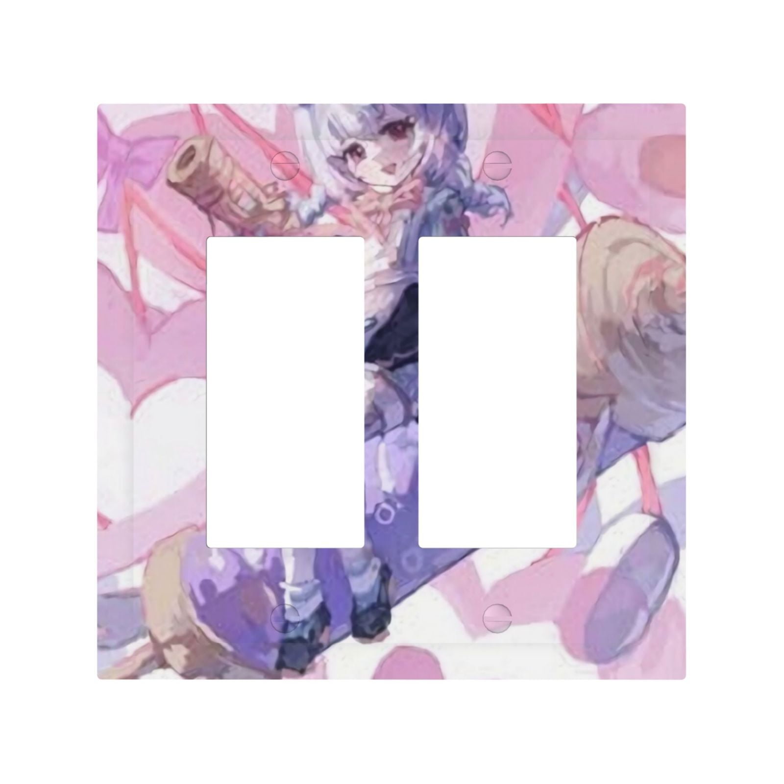 Genshin Impact Modern Two-Way Toggle Switch Panel，Made Of Pc，Dustproof ...