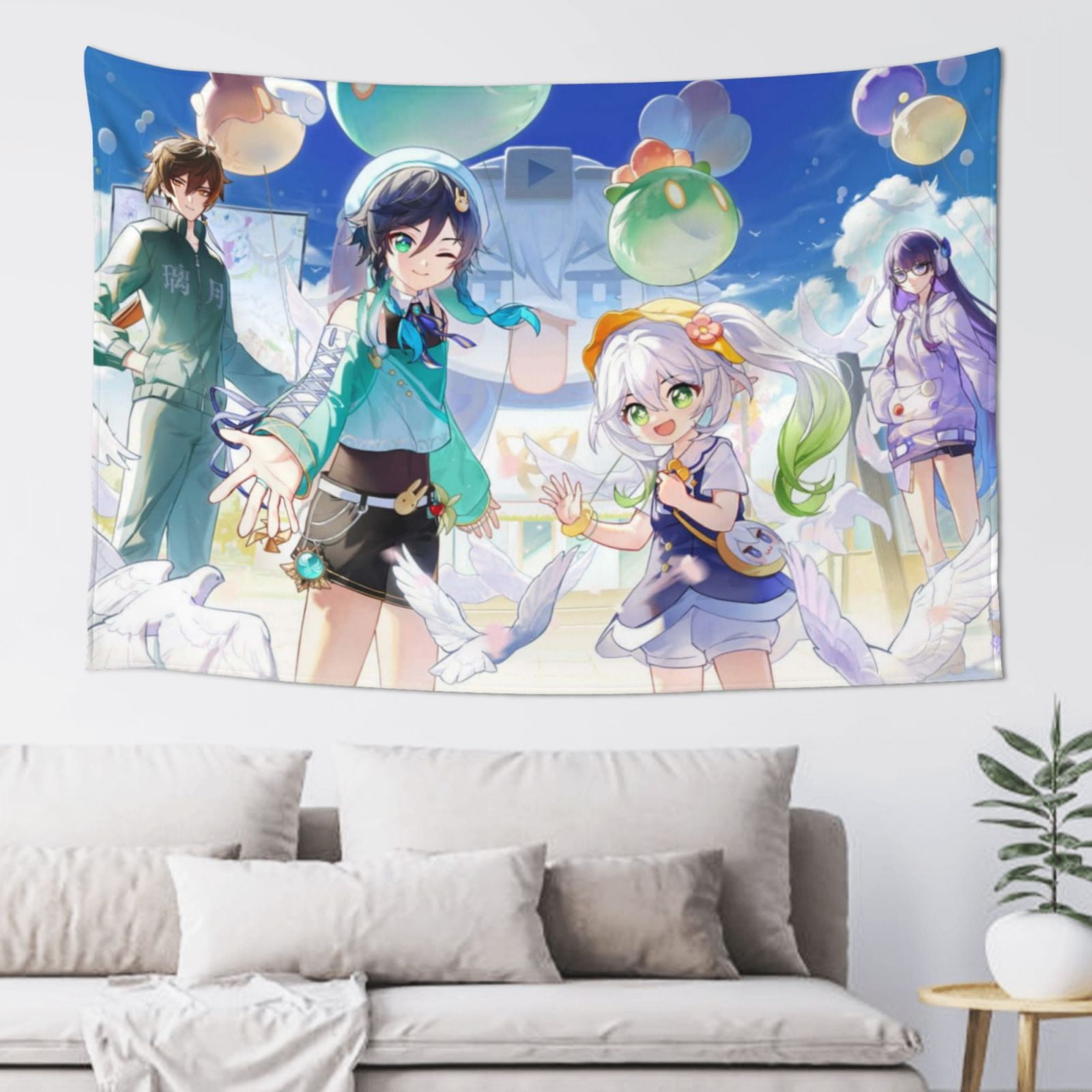 Genshin Impact Nahida Tapestry for Bedroom Living Room Dorm, Anime Wall ...