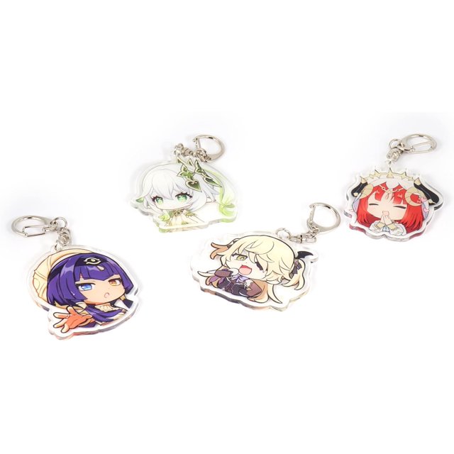 Genshin Impact Paimon Painting Series Cute Character Keychain Character ...