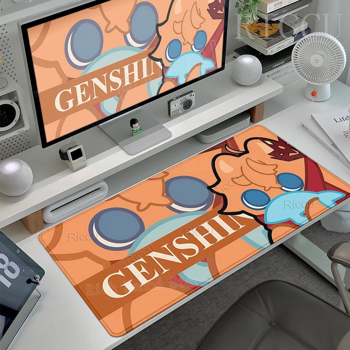 Genshin Impact Pattern Mouse Pad Offices Laptop Gaming Simple PC ...
